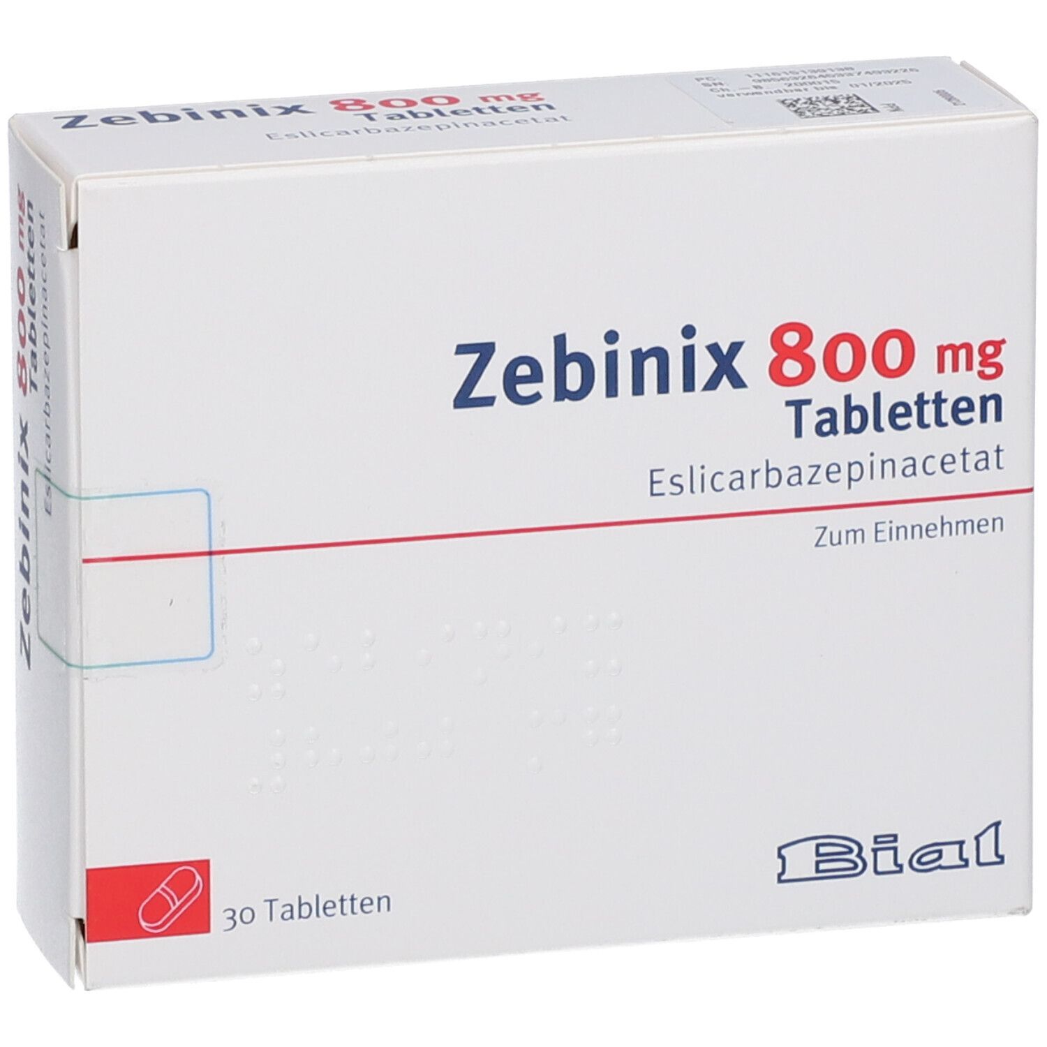 Zebinix 800 mg 30 St mit dem E-Rezept kaufen - Shop Apotheke