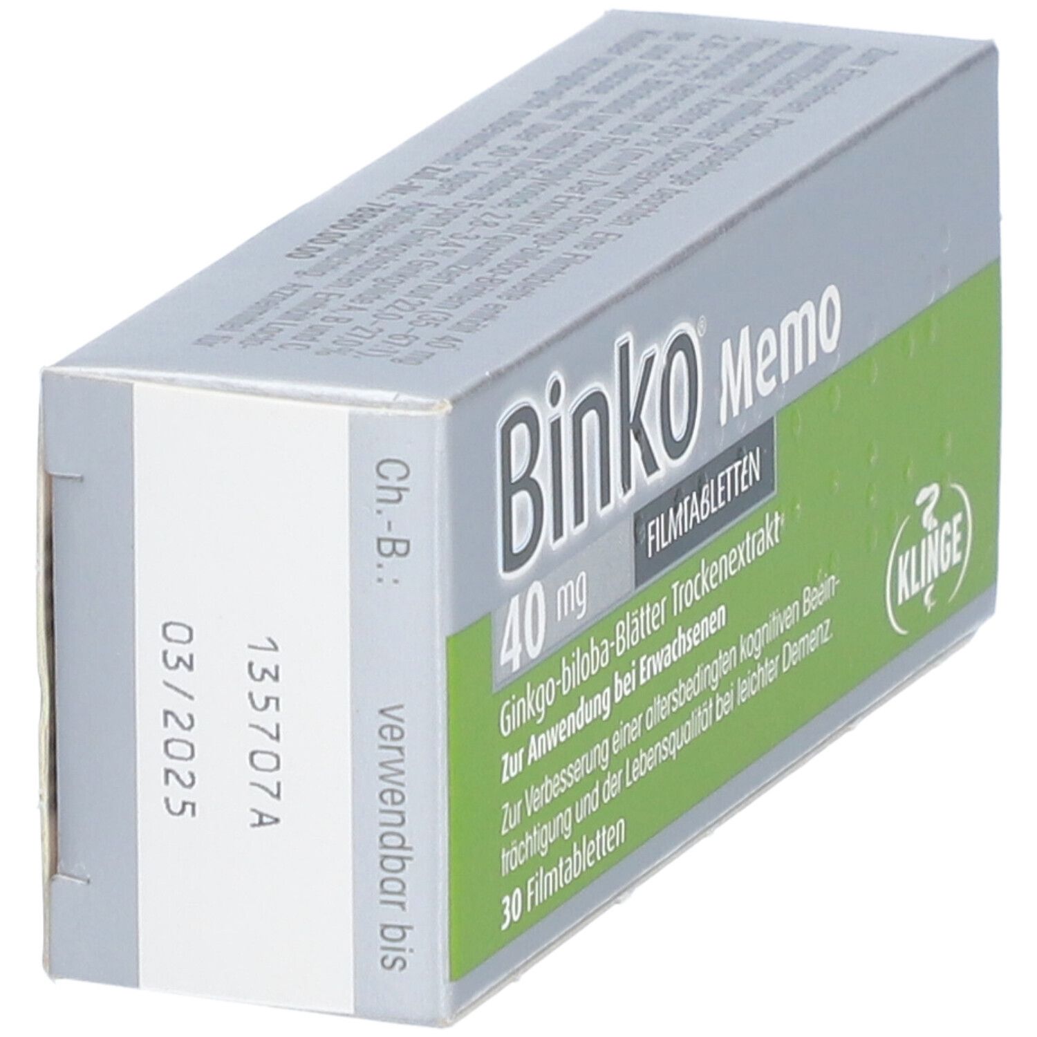 BINKO Memo 40 mg Filmtabletten 30 St - Shop Apotheke