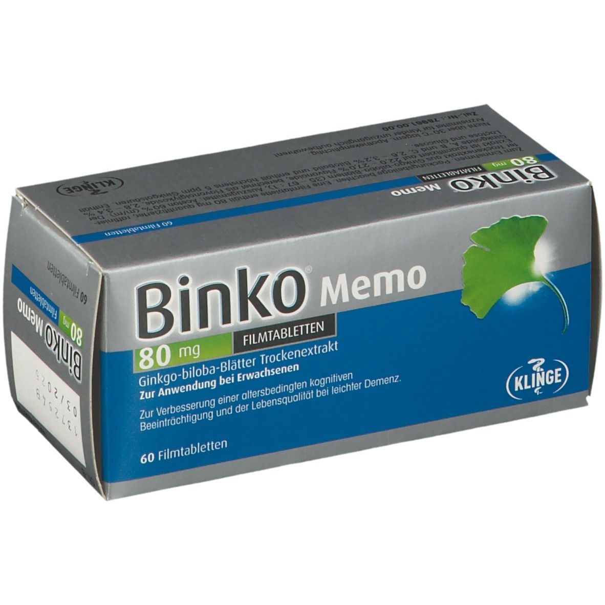 Binko® Memo 80 mg 60 St - Shop Apotheke