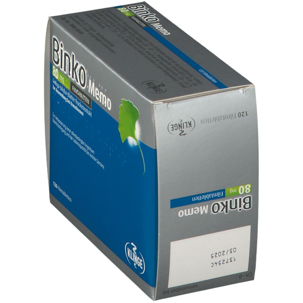 Binko® Memo 80 mg 120 St - Shop Apotheke
