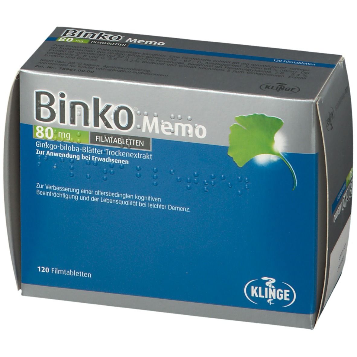 Binko® Memo 80 mg 120 St - Shop Apotheke