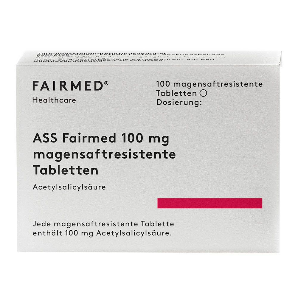 ASS Fairmed 100 mg 100 St - Shop Apotheke