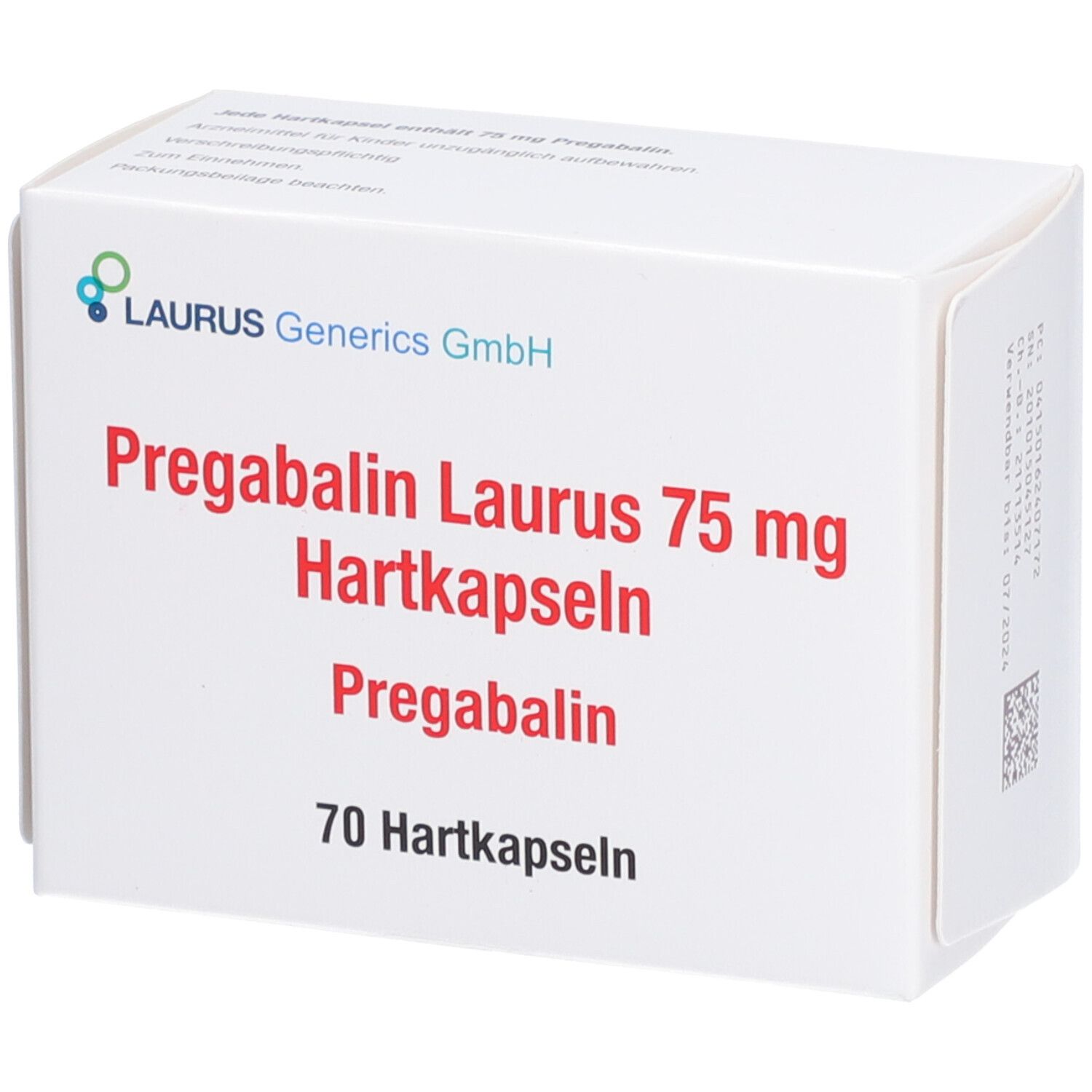 PREGABALIN Laurus 75 mg Hartkapseln 70 St mit dem E-Rezept kaufen ...