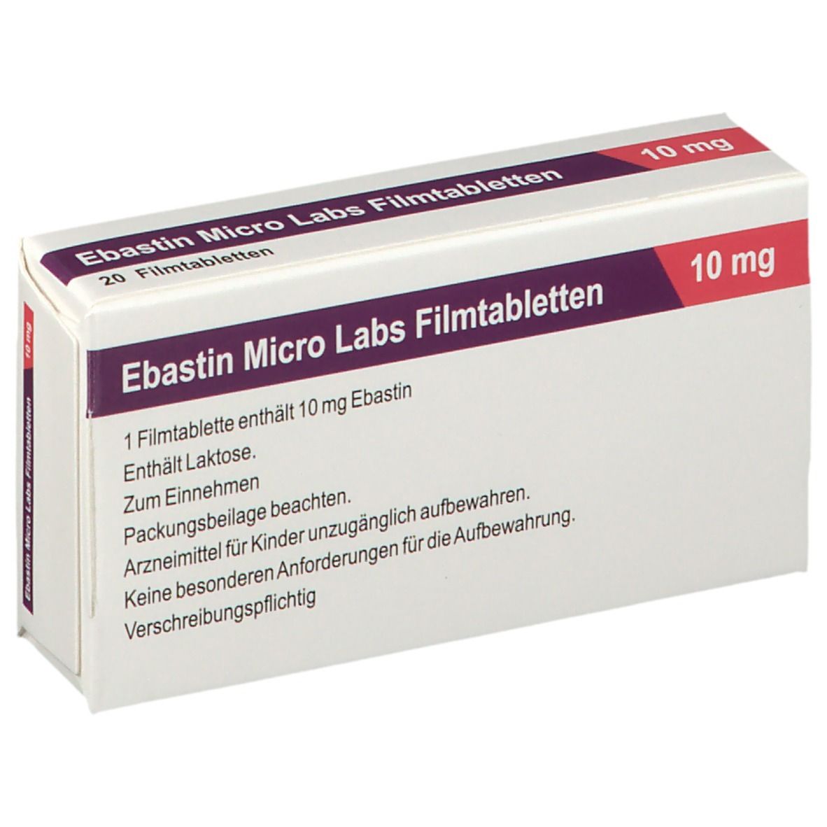 Ebastin Micro Labs 10 mg 20 St mit dem E-Rezept kaufen - Shop Apotheke