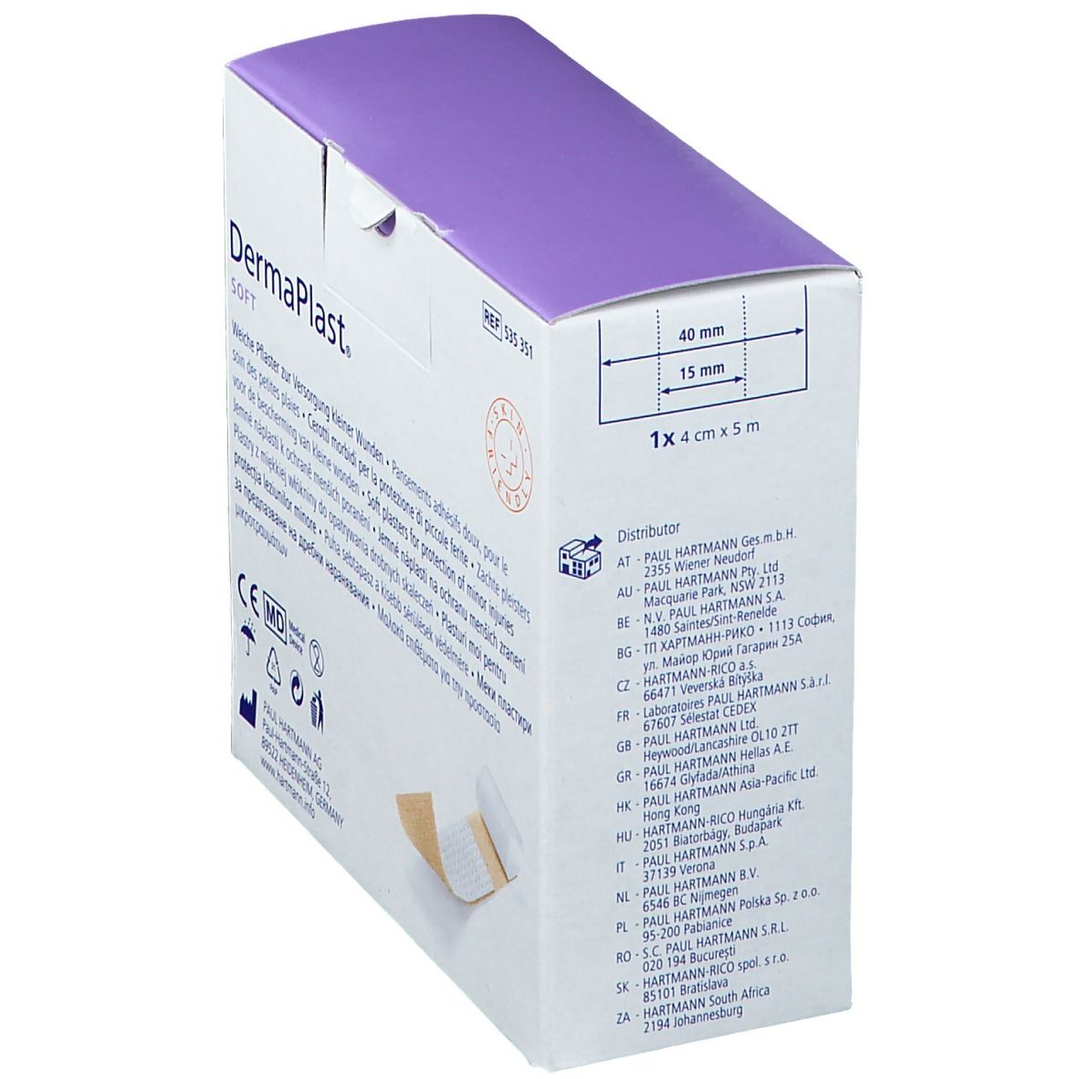 DermaPlast Soft Pflaster 4 cm x 5 m 1 St - shop-apotheke.com