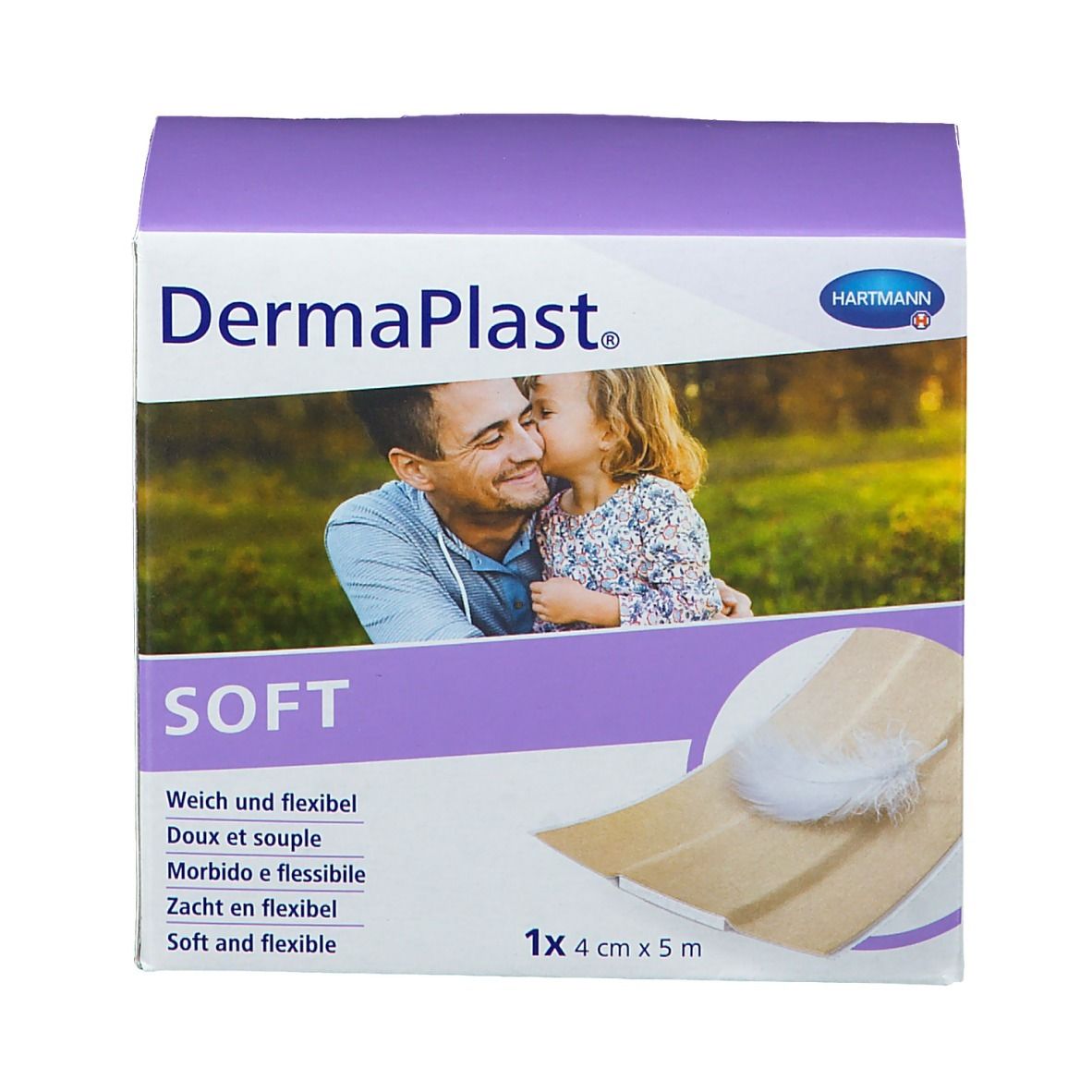 DermaPlast Soft Pflaster 4 cm x 5 m 1 St - shop-apotheke.com