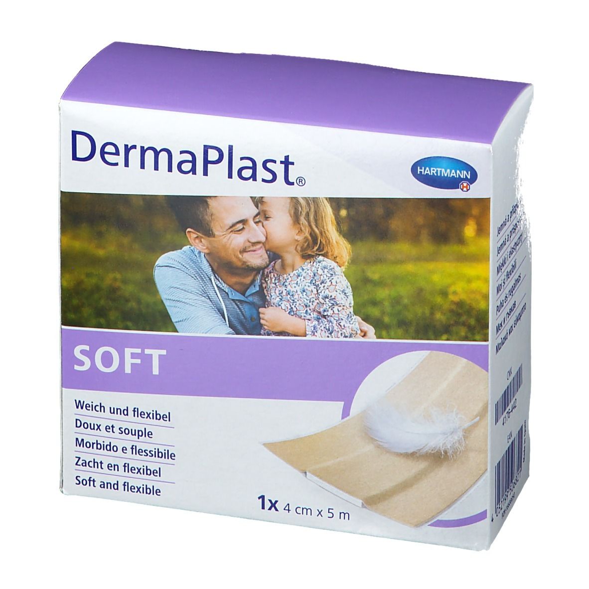 DermaPlast Soft Pflaster 4 cm x 5 m 1 St - shop-apotheke.com