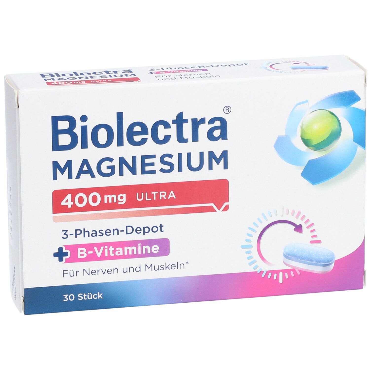 Biolectra® Magnesium 400 mg ultra 3-Phasen-Depot 30 St - Shop Apotheke