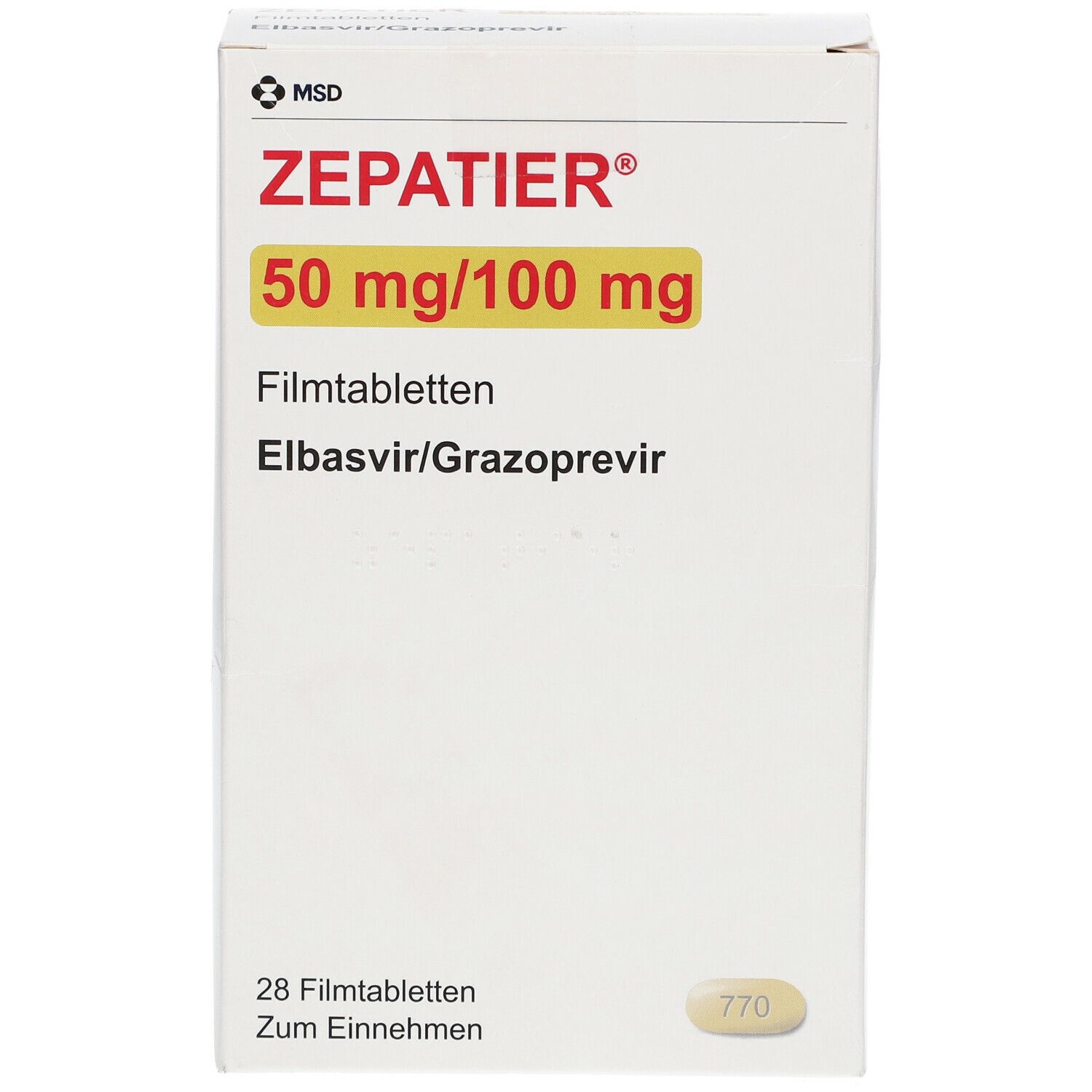 ZEPATIER® 50 mg/100 mg 28 St mit dem E-Rezept kaufen - Shop Apotheke