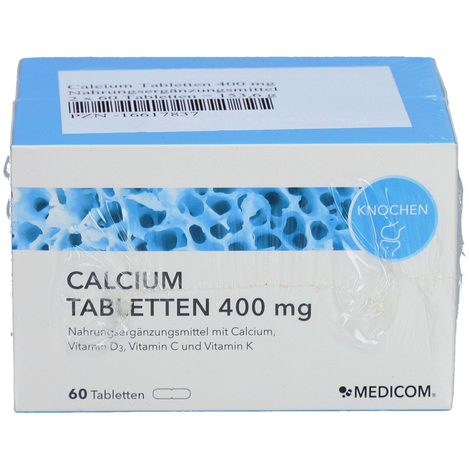 CALCIUM TABLETTEN 400 mg 2x60 St - Shop Apotheke