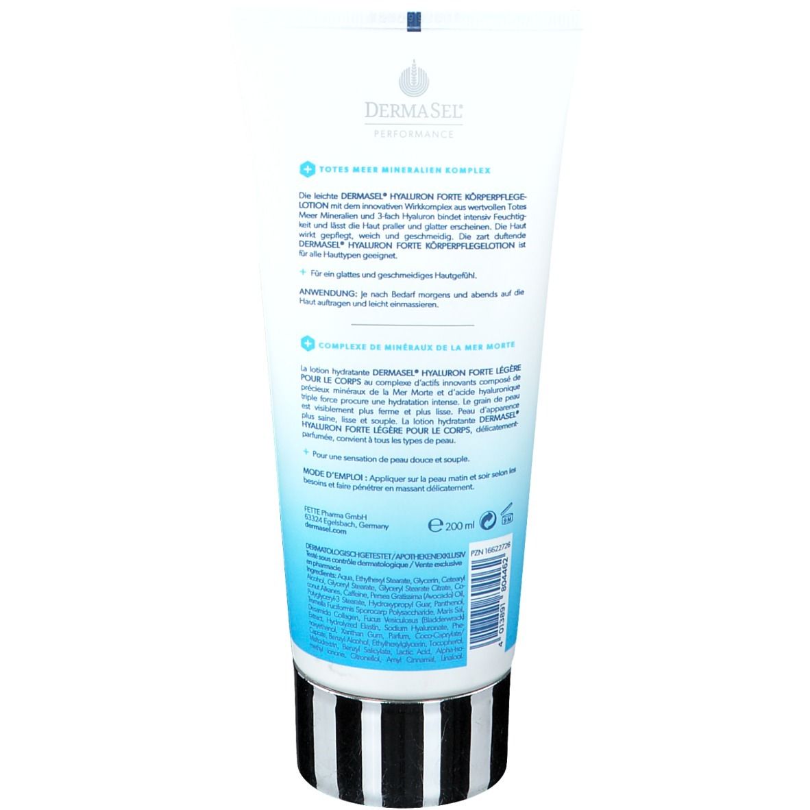 DermaSel® HYALURON FORTE Feuchtigkeitsspendende Körperlotion 200 ml ...
