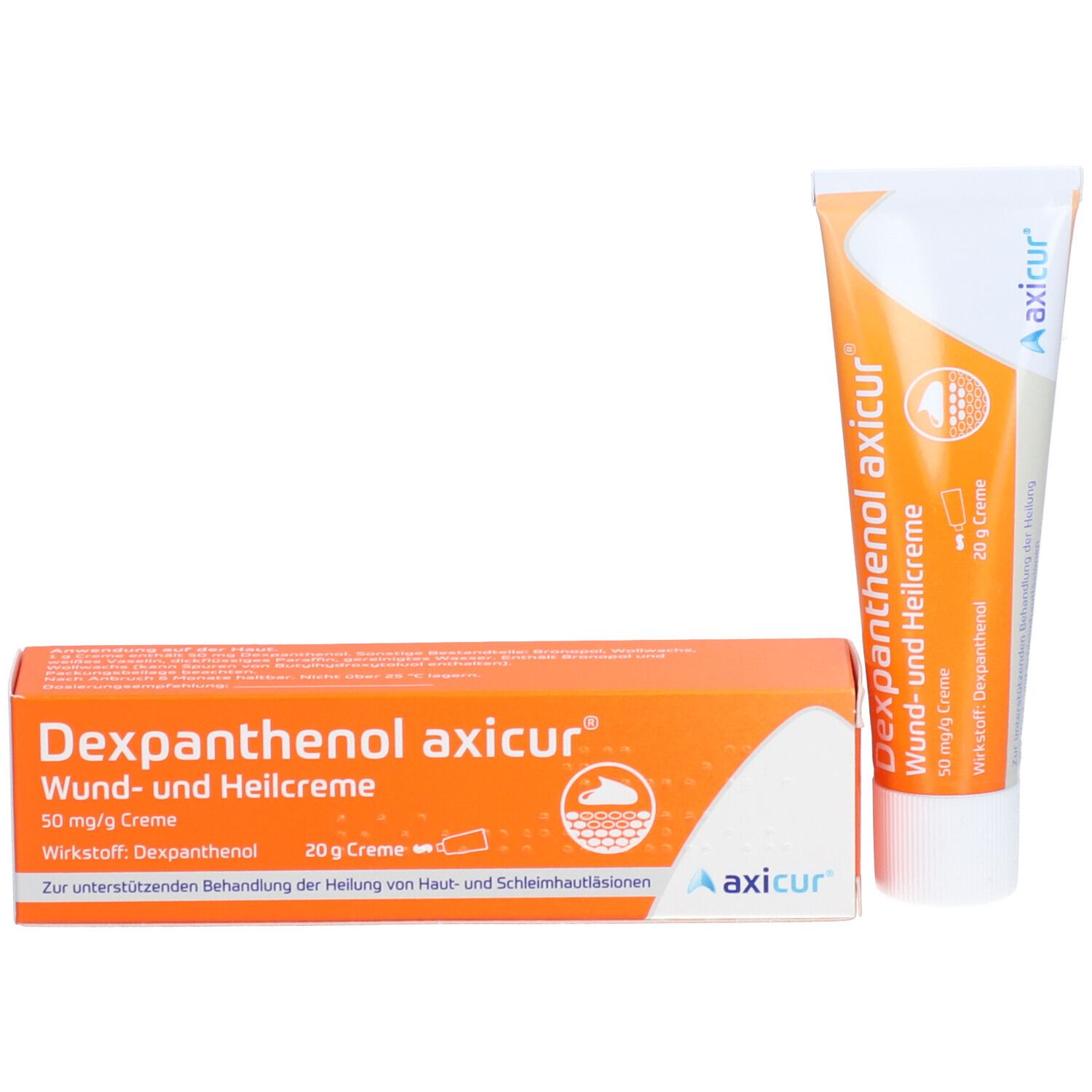 Dexpanthenol axicur® Wund- und Heilcreme 50mg/g Creme 20 g - Shop Apotheke