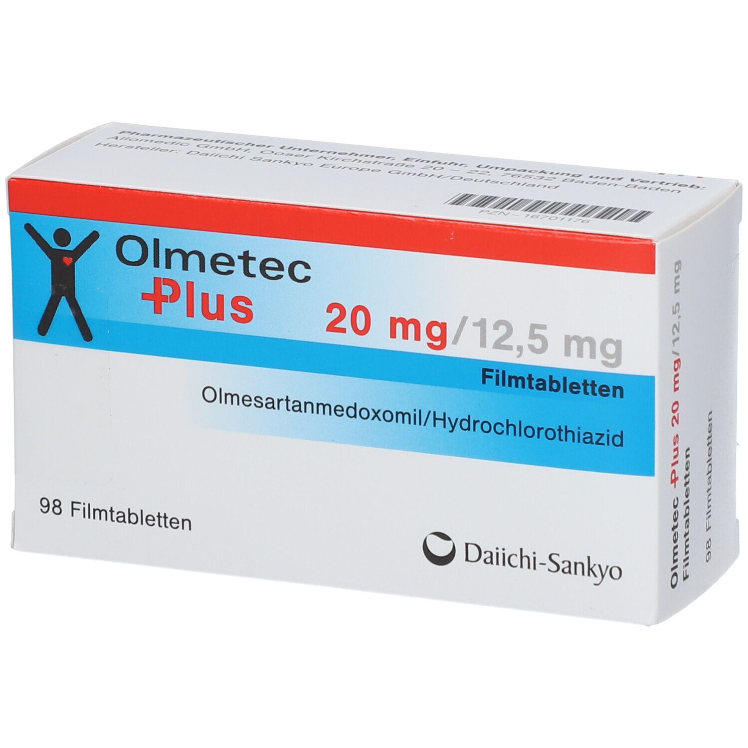 Olmetec Plus 20 mg/12,5 mg 98 St mit dem E-Rezept kaufen - Shop Apotheke