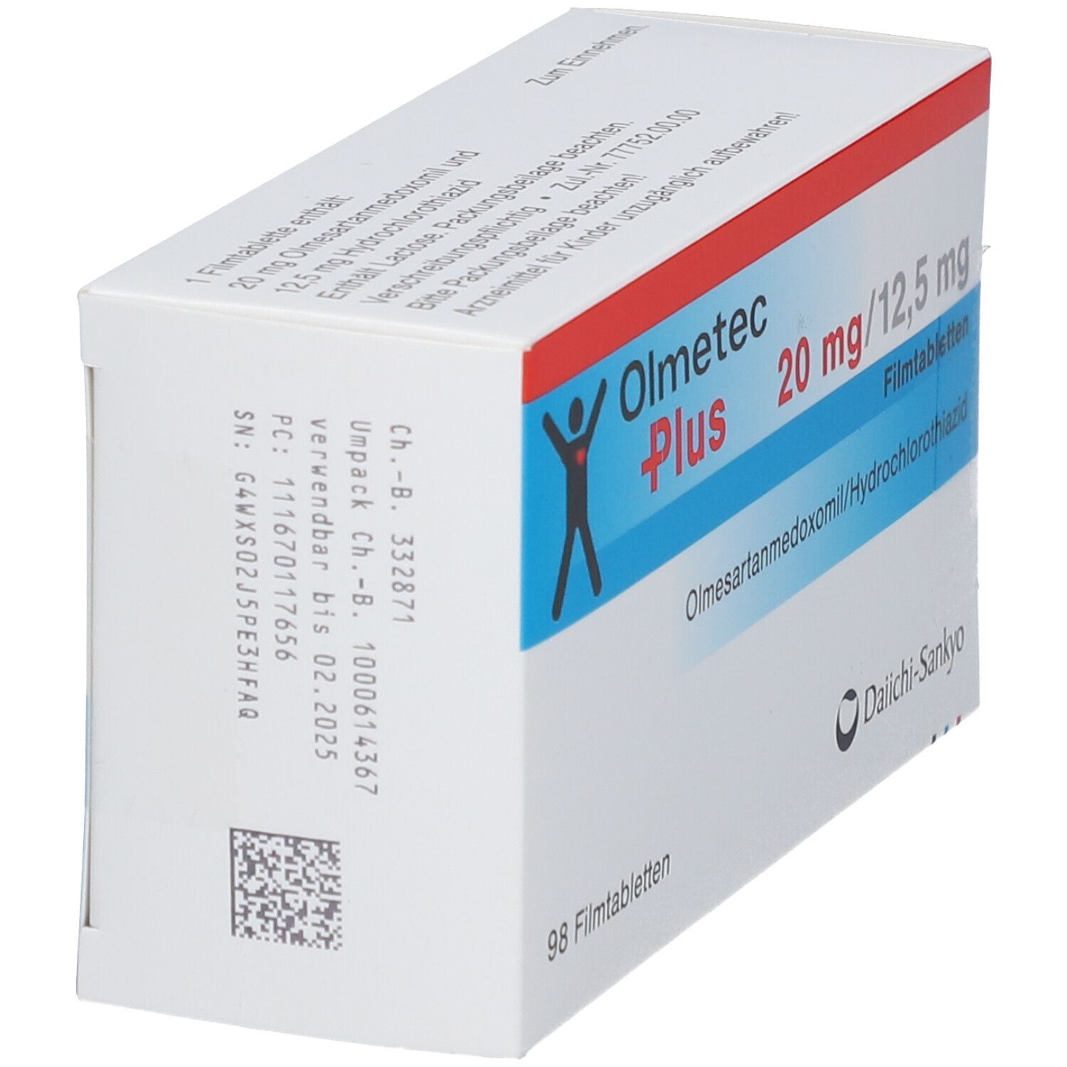 Olmetec Plus 20 mg/12,5 mg 98 St mit dem E-Rezept kaufen - Shop Apotheke