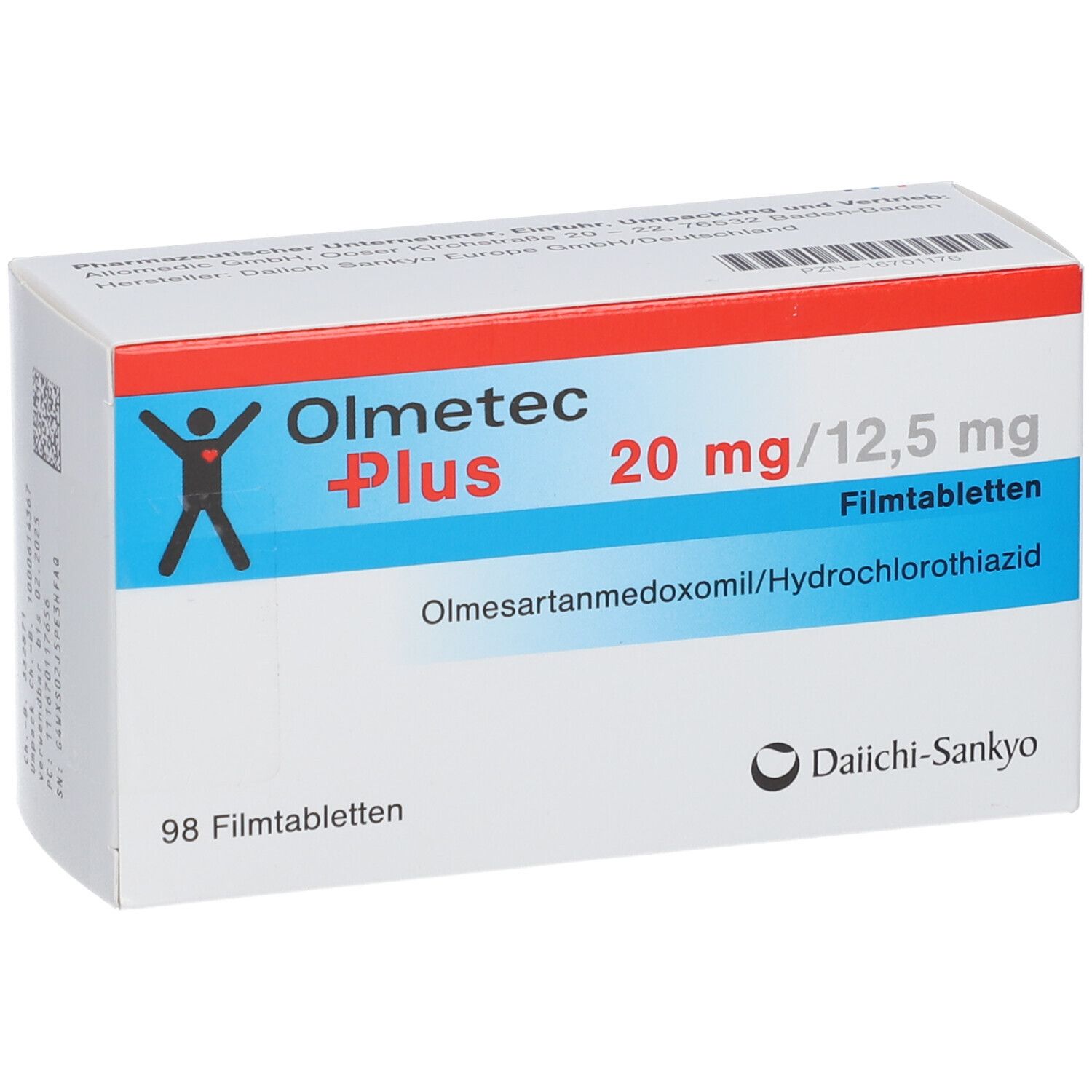 Olmetec Plus 20 mg/12,5 mg 98 St mit dem E-Rezept kaufen - Shop Apotheke