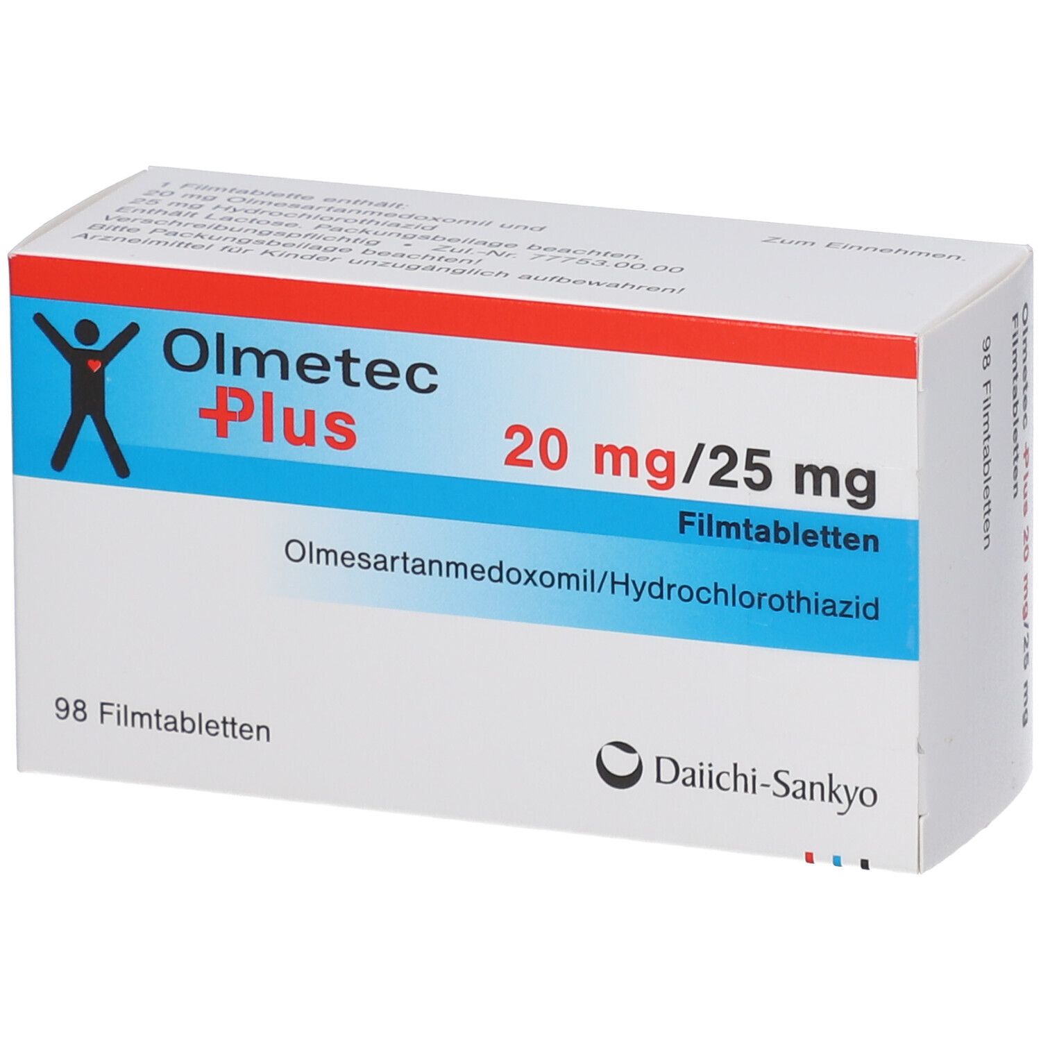 Olmetec Plus 20 mg/25 mg 98 St mit dem E-Rezept kaufen - Shop Apotheke