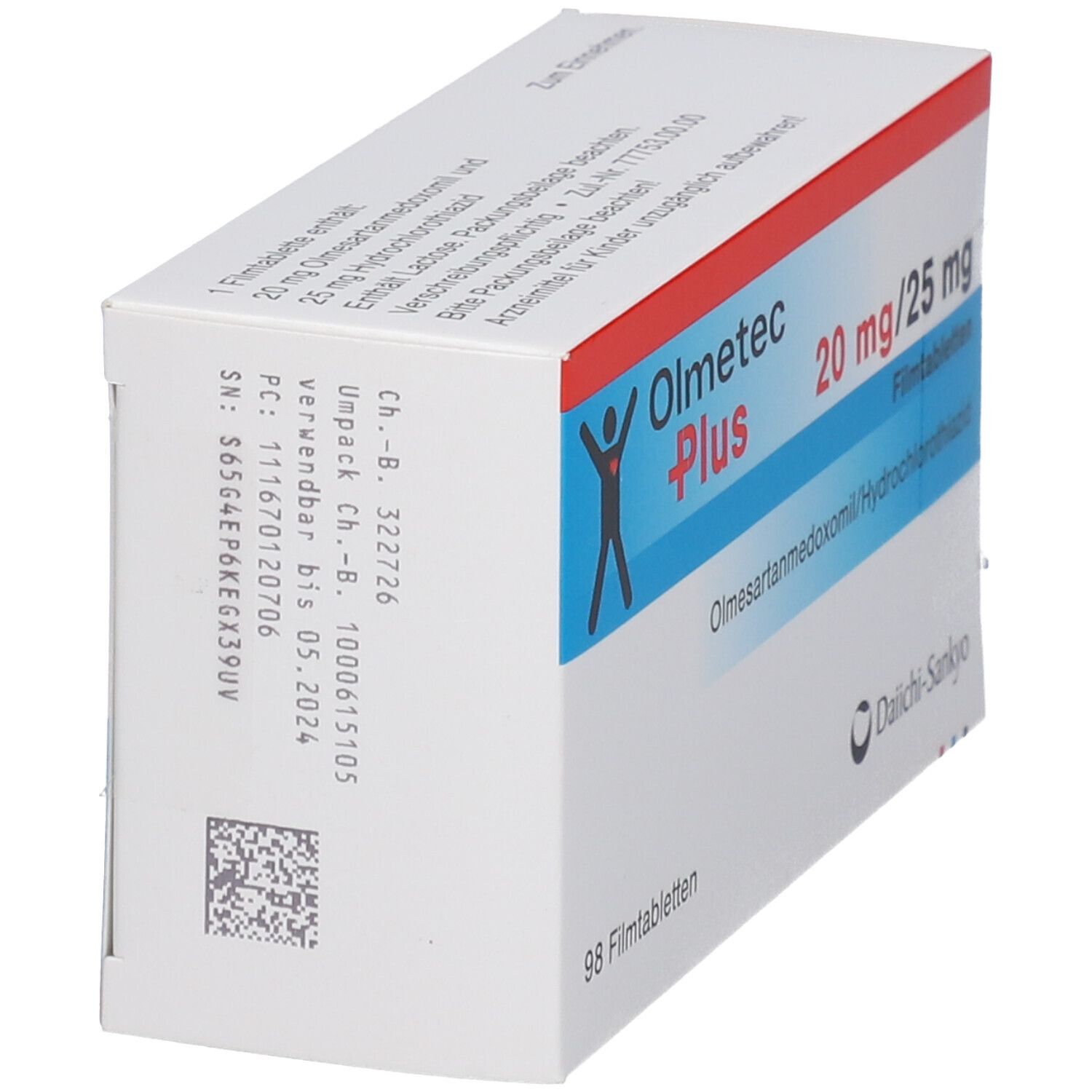 Olmetec Plus 20 mg/25 mg 98 St mit dem E-Rezept kaufen - Shop Apotheke