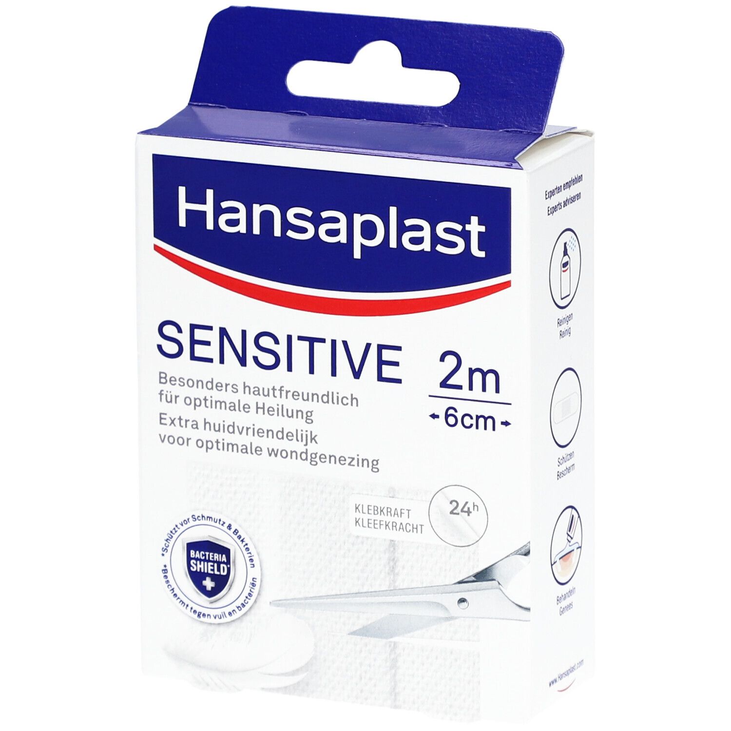 Hansaplast Sensitive Pflaster 2 m x 6 cm 1 St - shop-apotheke.at