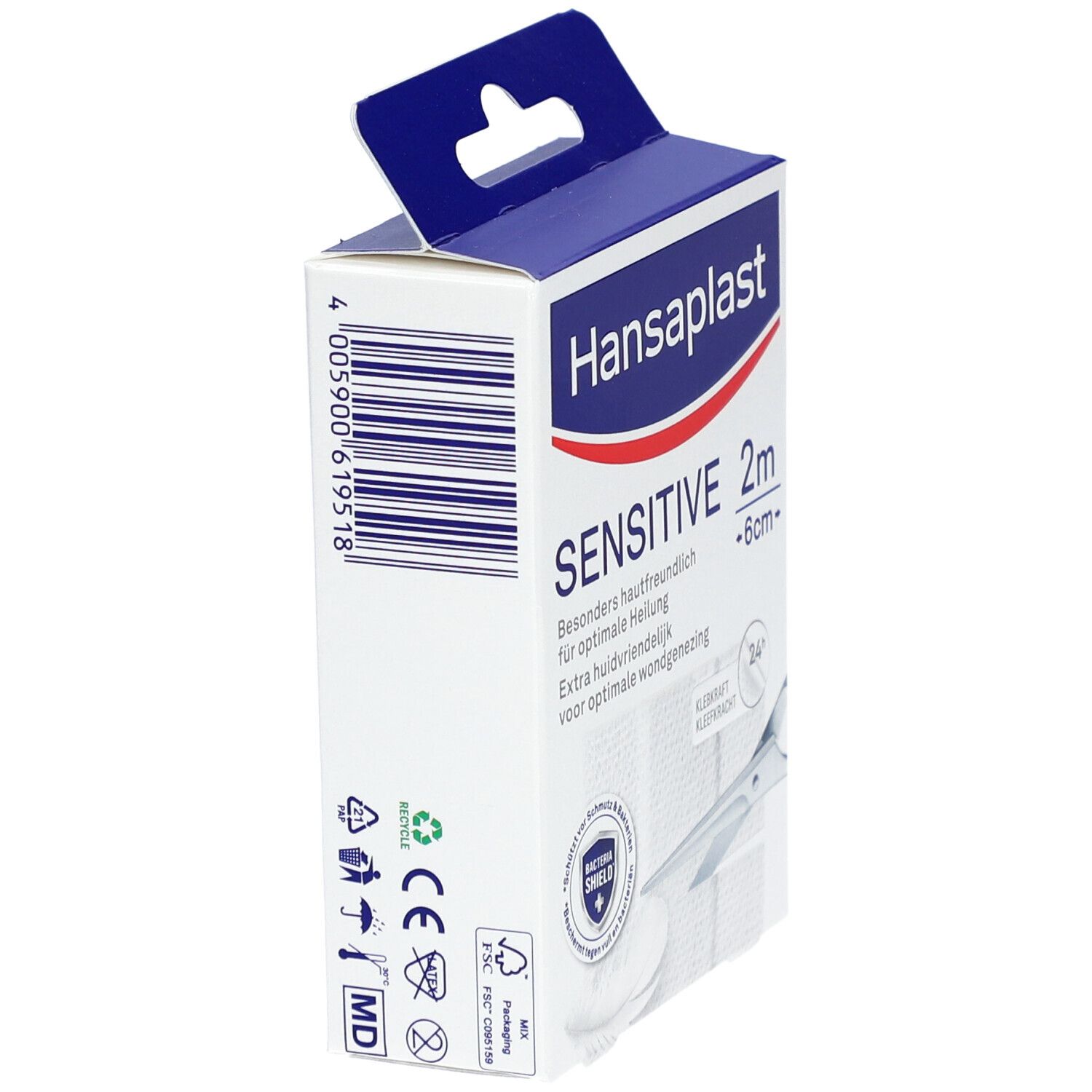 Hansaplast Sensitive Pflaster 2 m x 6 cm 1 St - shop-apotheke.at
