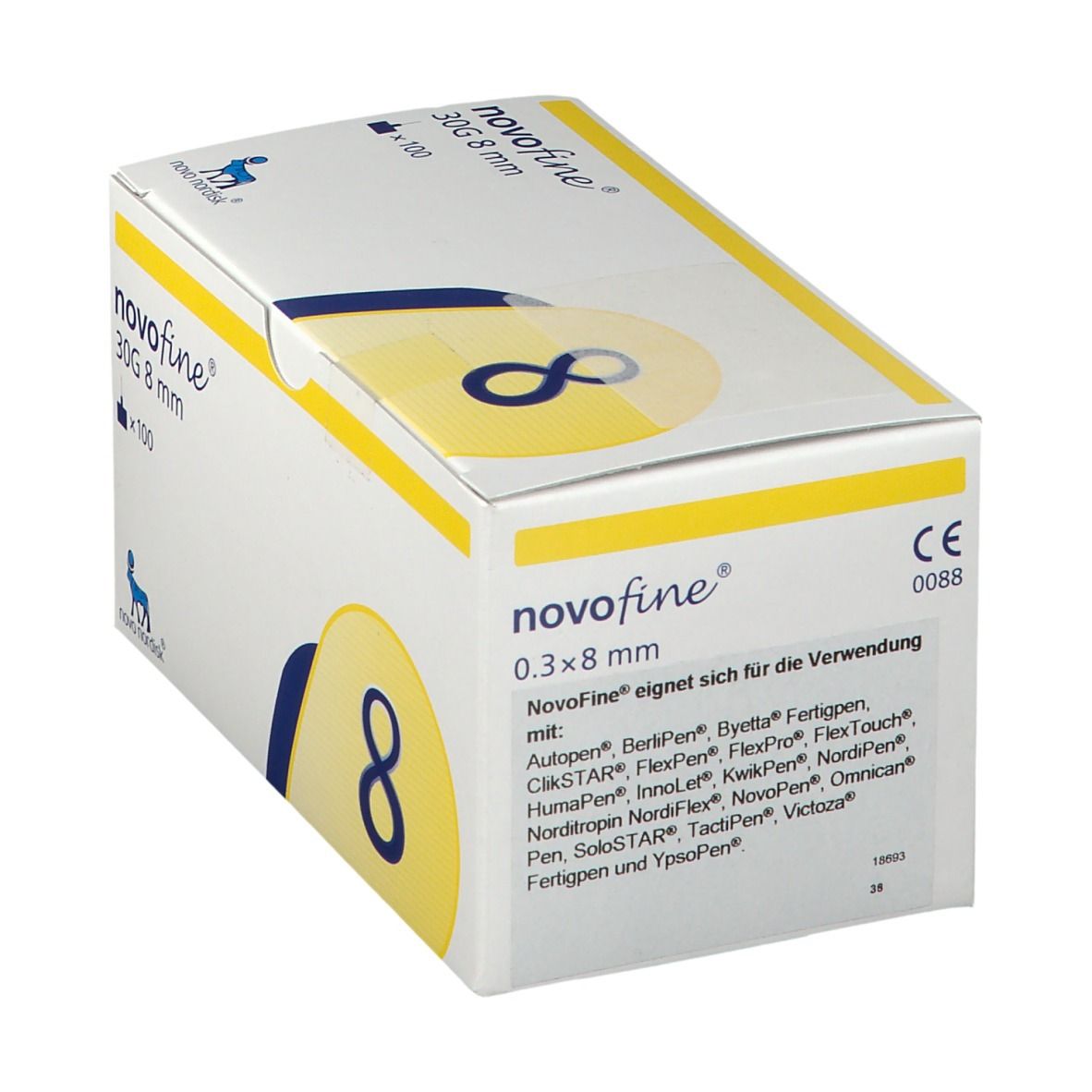 NovoFine® 8mm 30g TW Injektionsnadeln 100 St - Shop Apotheke