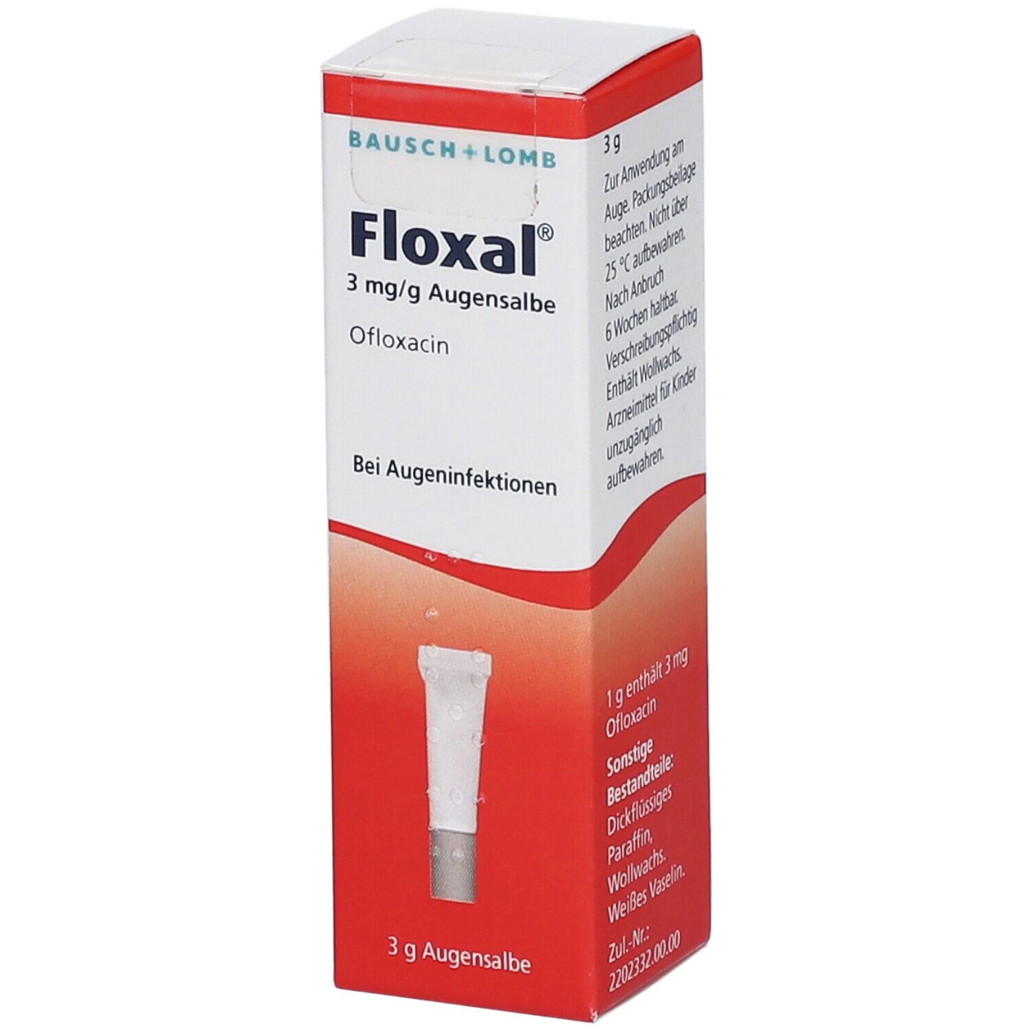 Floxal 3 mg/g Augensalbe 3 g mit dem E-Rezept kaufen - Shop Apotheke