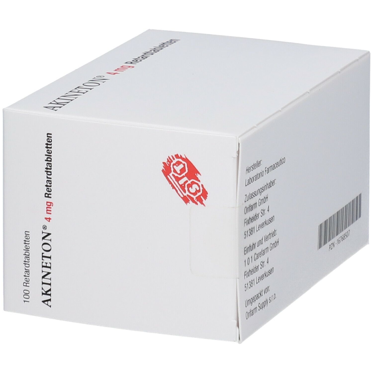 AKINETON® 4 mg Retard 100 St mit dem E-Rezept kaufen - Shop Apotheke