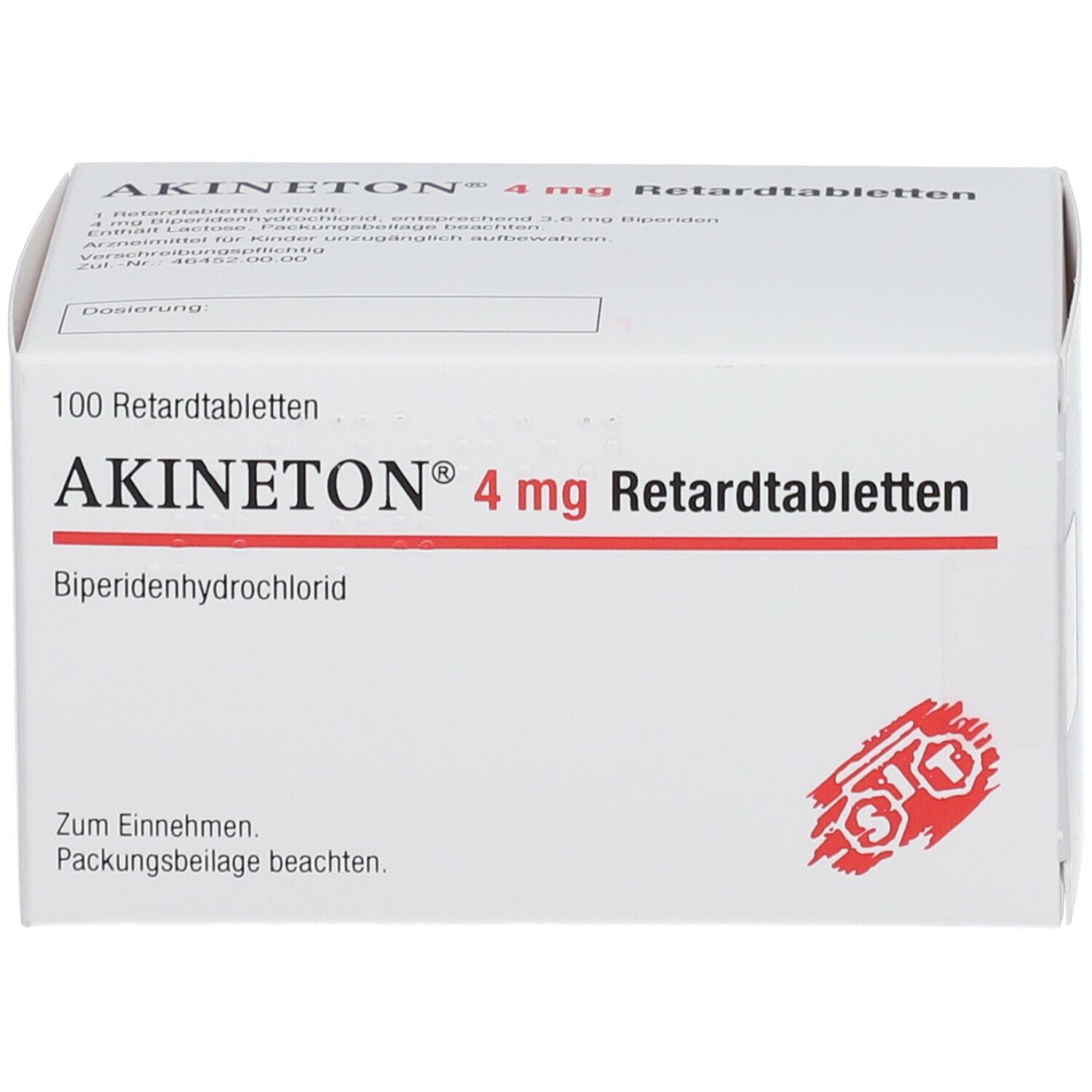 AKINETON® 4 mg Retard 100 St mit dem E-Rezept kaufen - Shop Apotheke