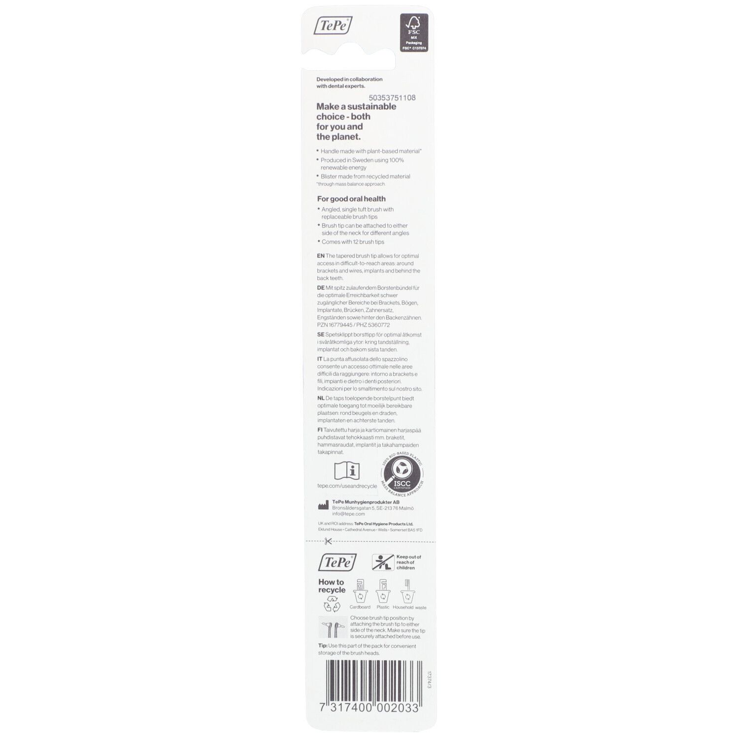 TePe® Interspace™ Winkelbürste Soft 1 St - Shop Apotheke