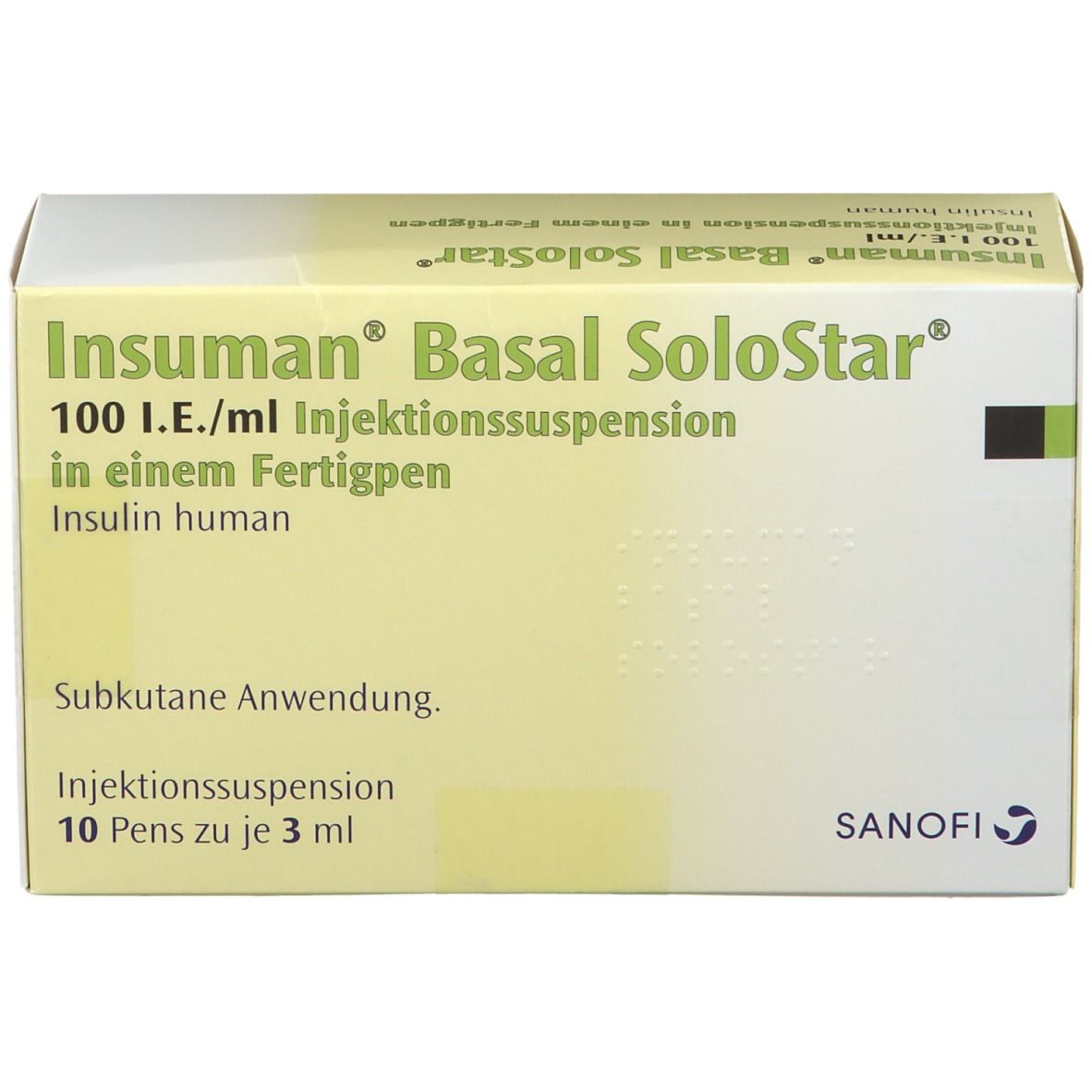 Insuman® Basal 100Ie/MlSol 10x3 ml mit dem E-Rezept kaufen - Shop Apotheke