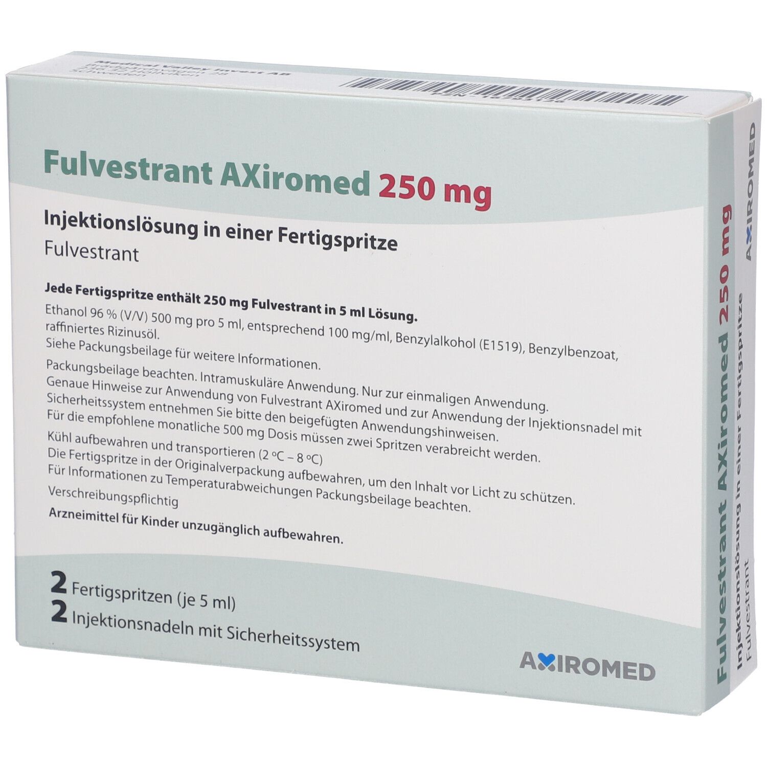 FULVESTRANT AXiromed 250 mg/5 ml Inj.-Lsg.i.e.FS 2 St mit dem E-Rezept ...