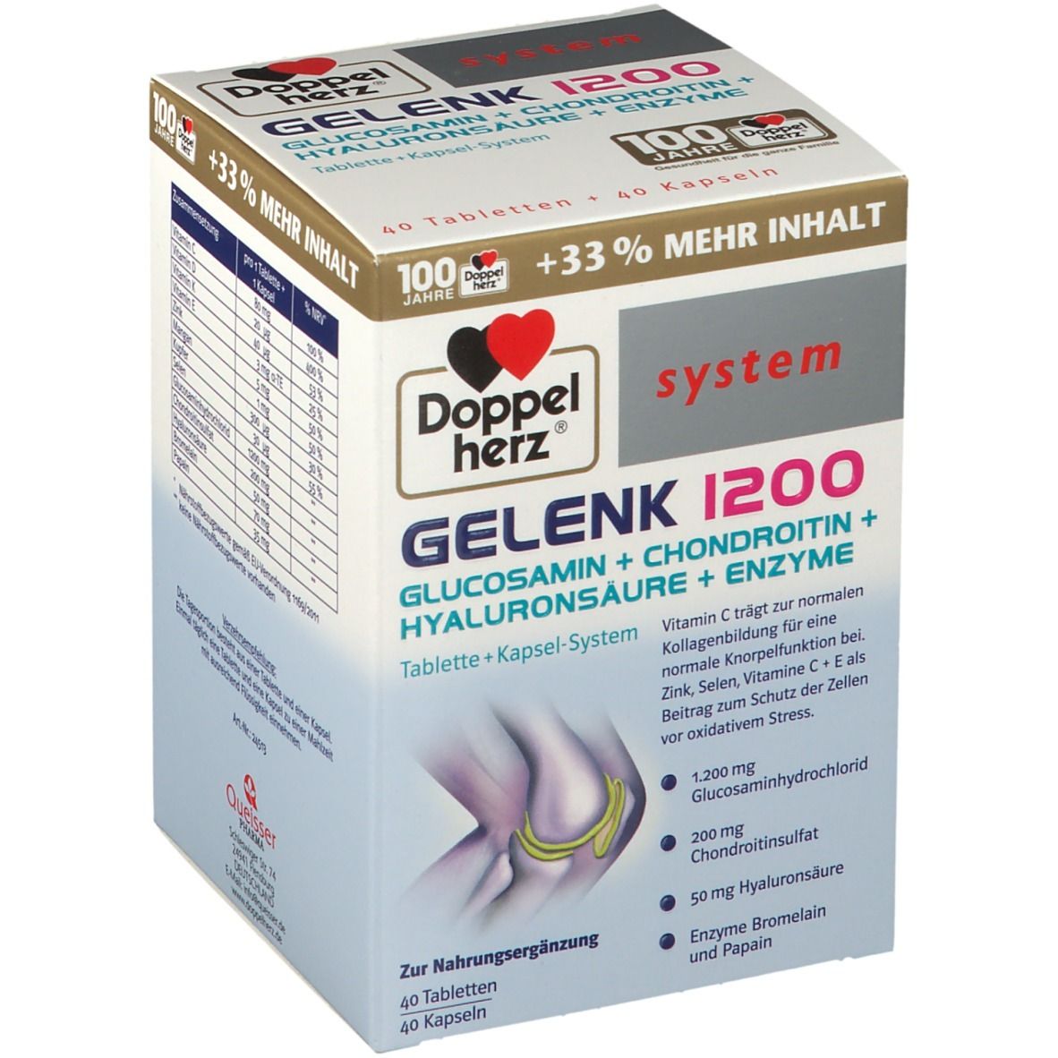 Doppelherz® system Gelenk 1200 40 St - shop-apotheke.at