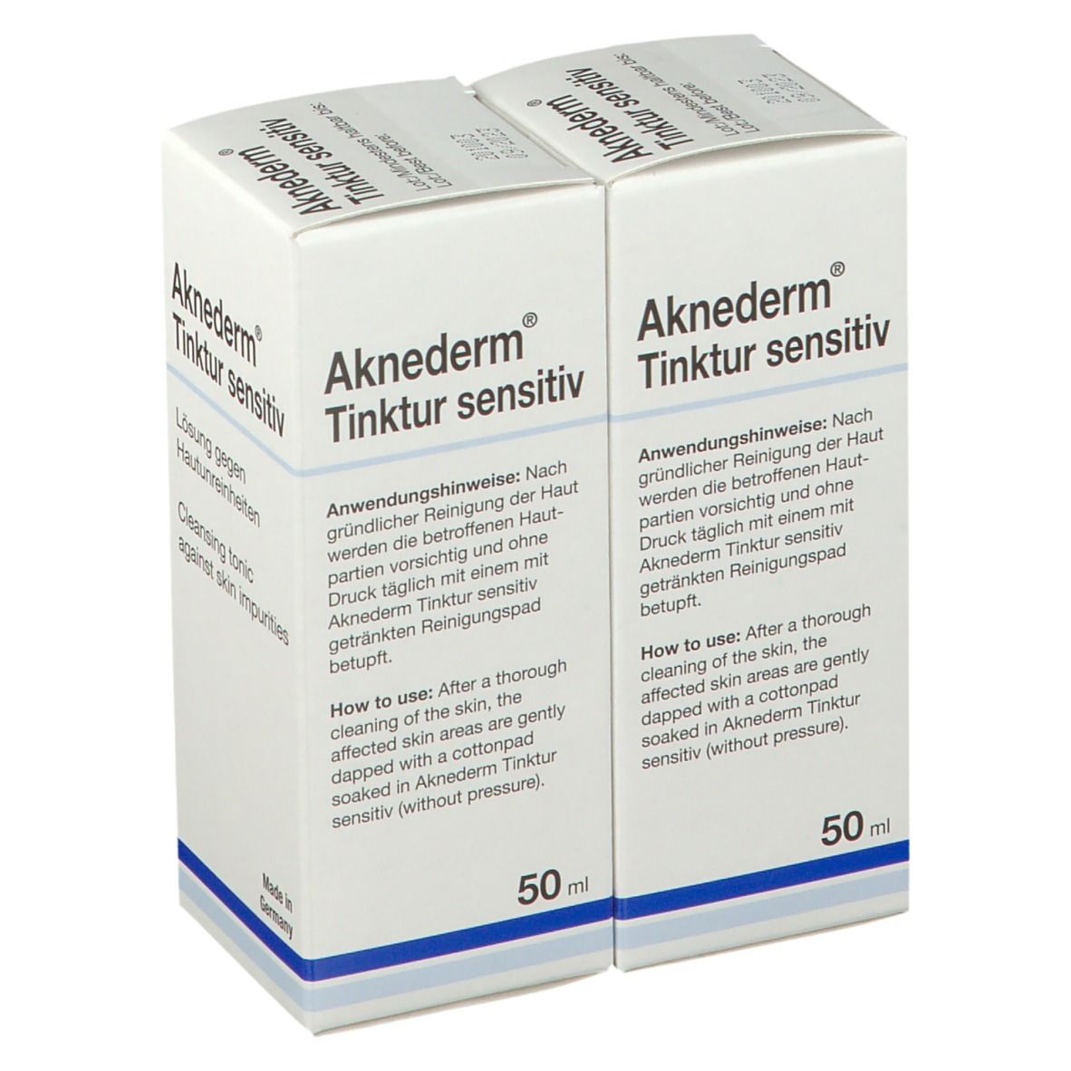 Aknederm® Tinktur sensitiv 2x50 ml - Shop Apotheke