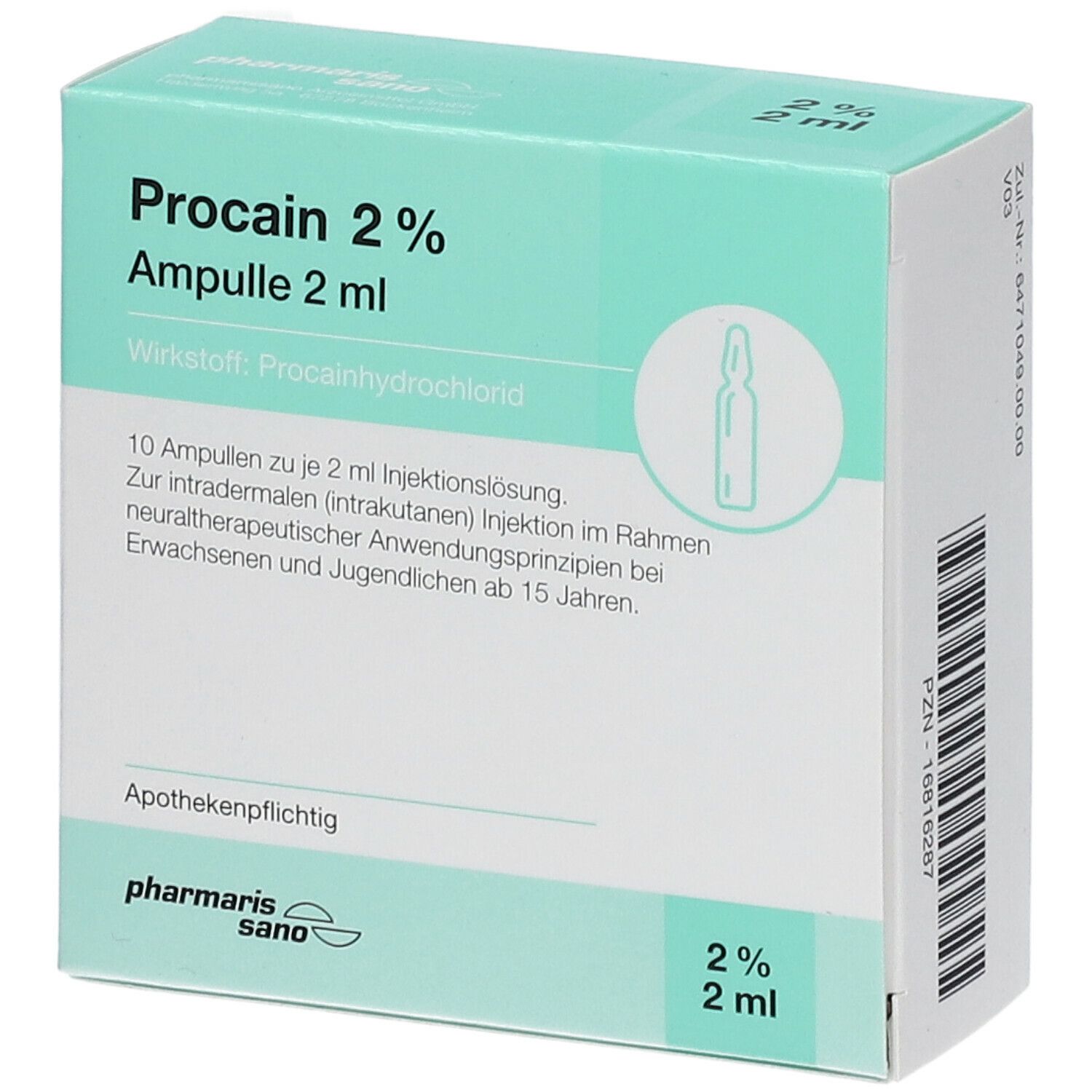 Procain pharmarissano 2 % 10x2 ml - shop-apotheke.com