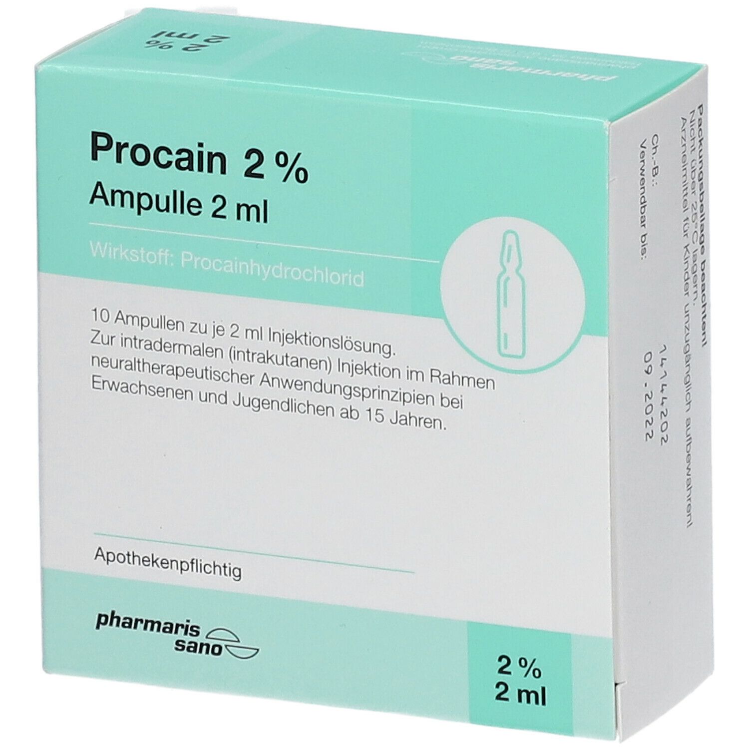 Procain pharmarissano 2 % 10x2 ml - shop-apotheke.com