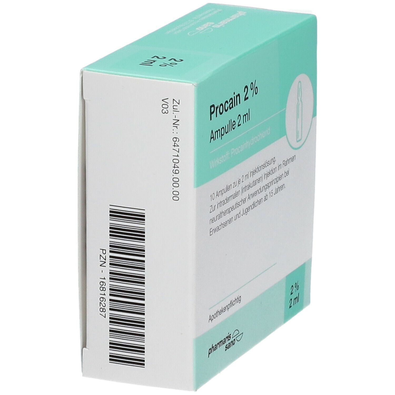 Procain pharmarissano 2 % 10x2 ml - shop-apotheke.com