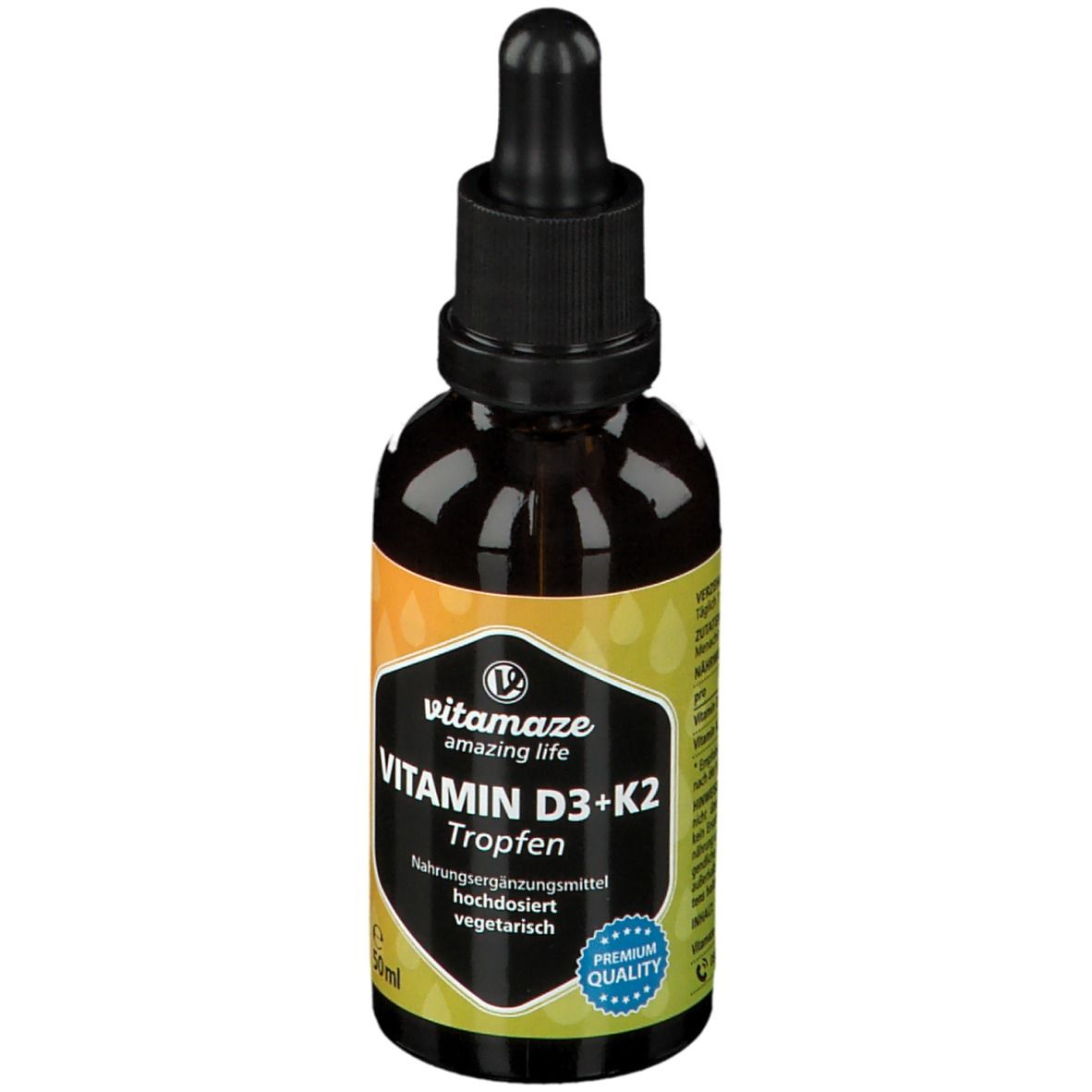 Vitamaze Vitamin D3 + K2 Tropfen hochdosiert 50 ml - Shop Apotheke