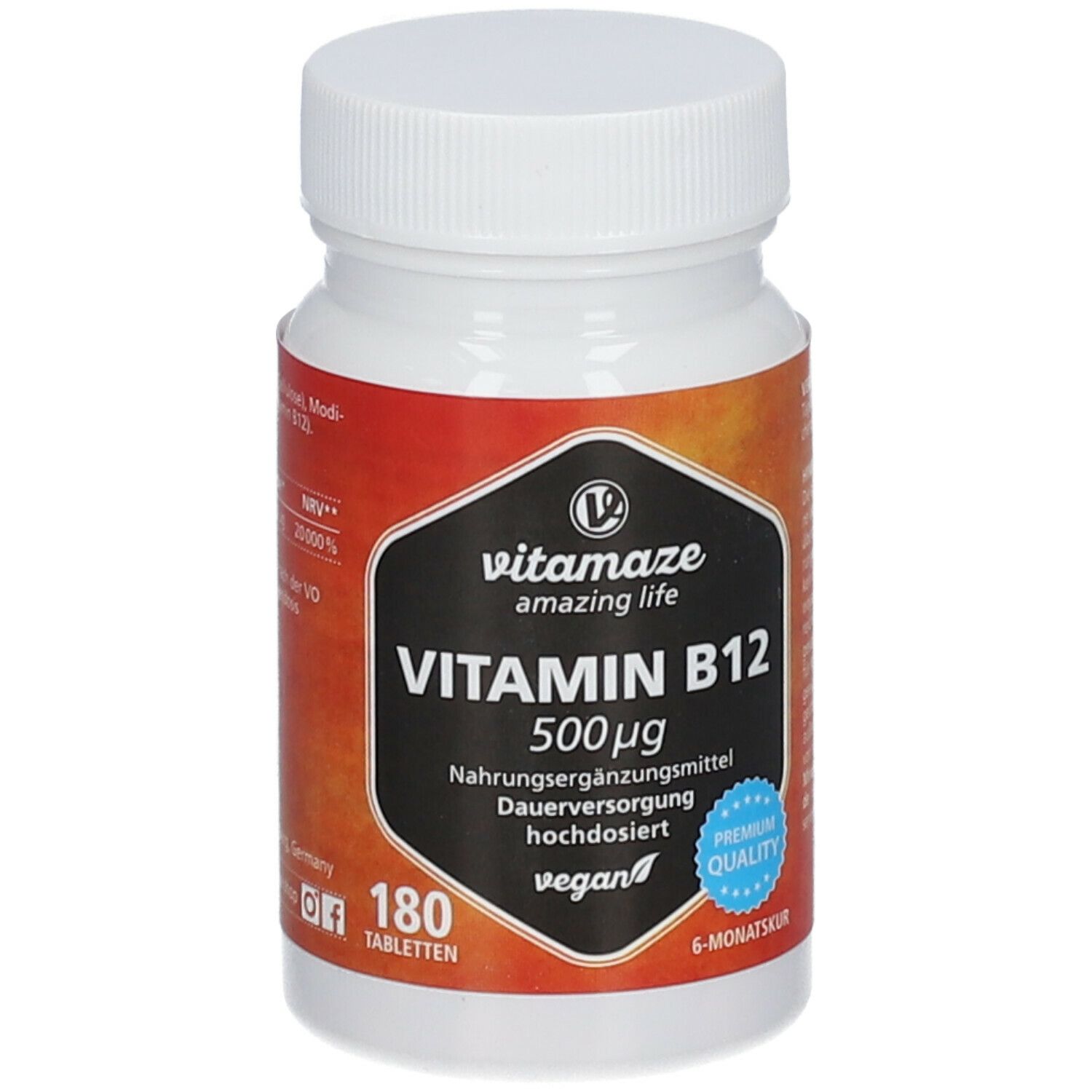 Vitamaze Vitamin B12 500 µg 180 St - shop-apotheke.at