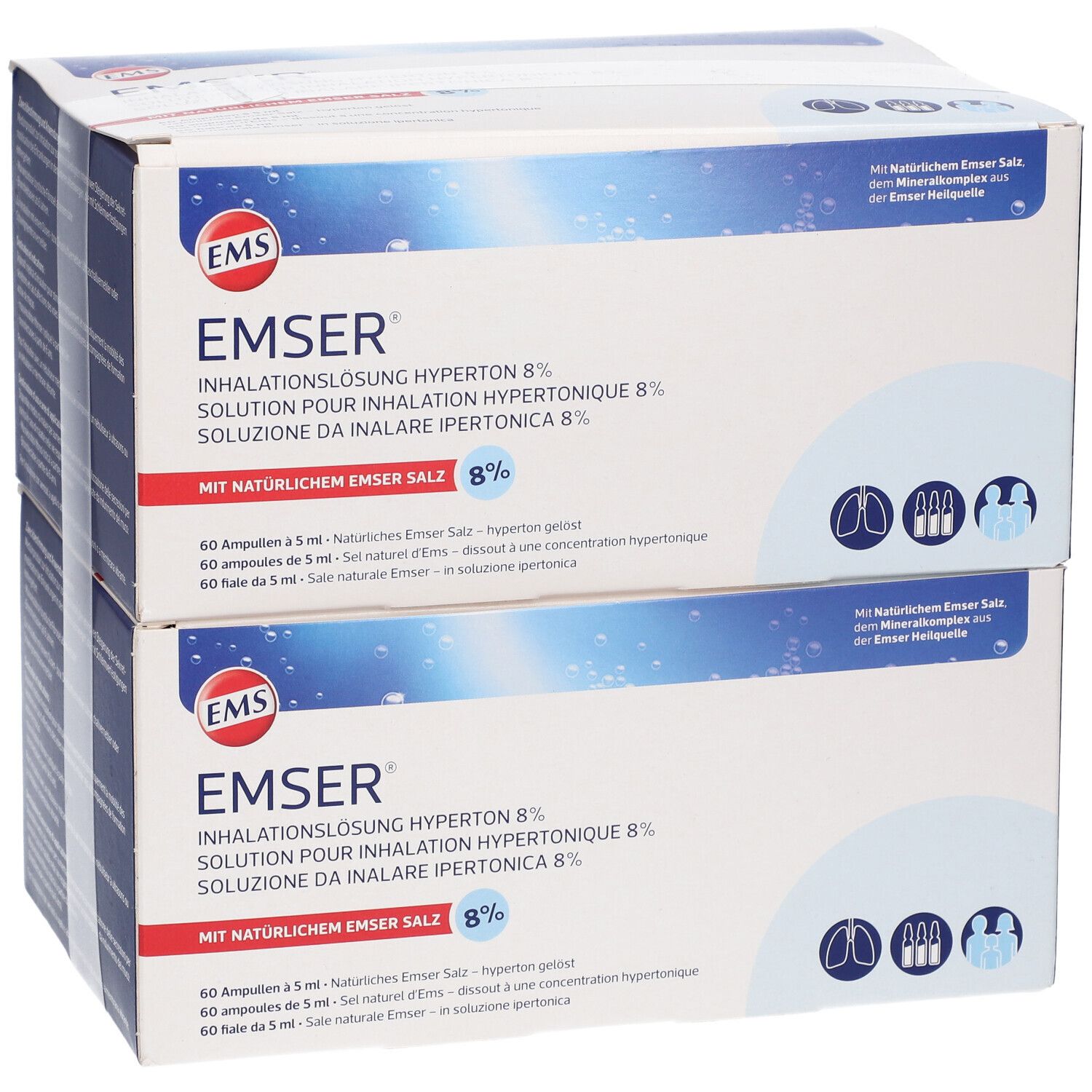 EMSER® Inhalationslösung 8 % hyperton 120x5 ml - shop-apotheke.at
