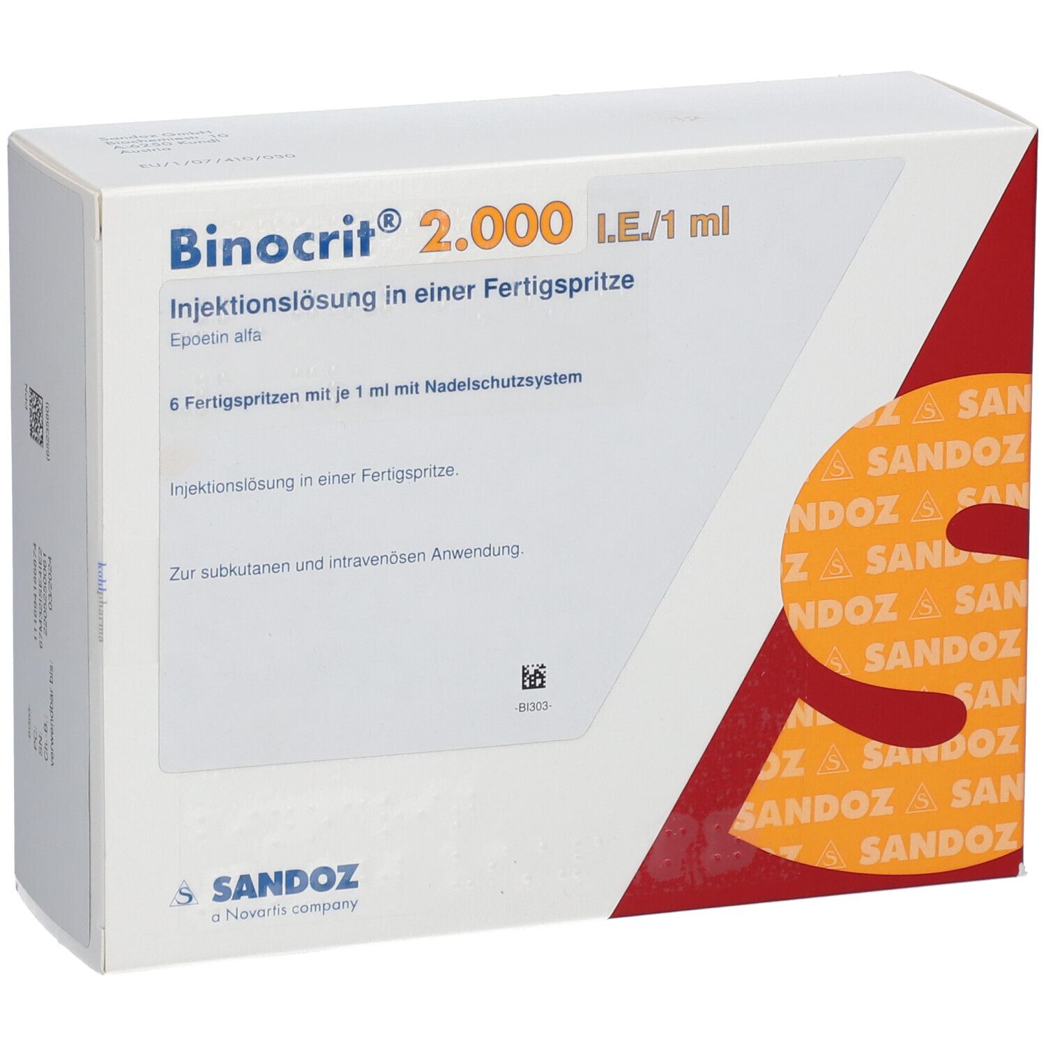 Binocrit 2.000 I.E./1 ml 6x1 ml mit dem E-Rezept kaufen - Shop Apotheke