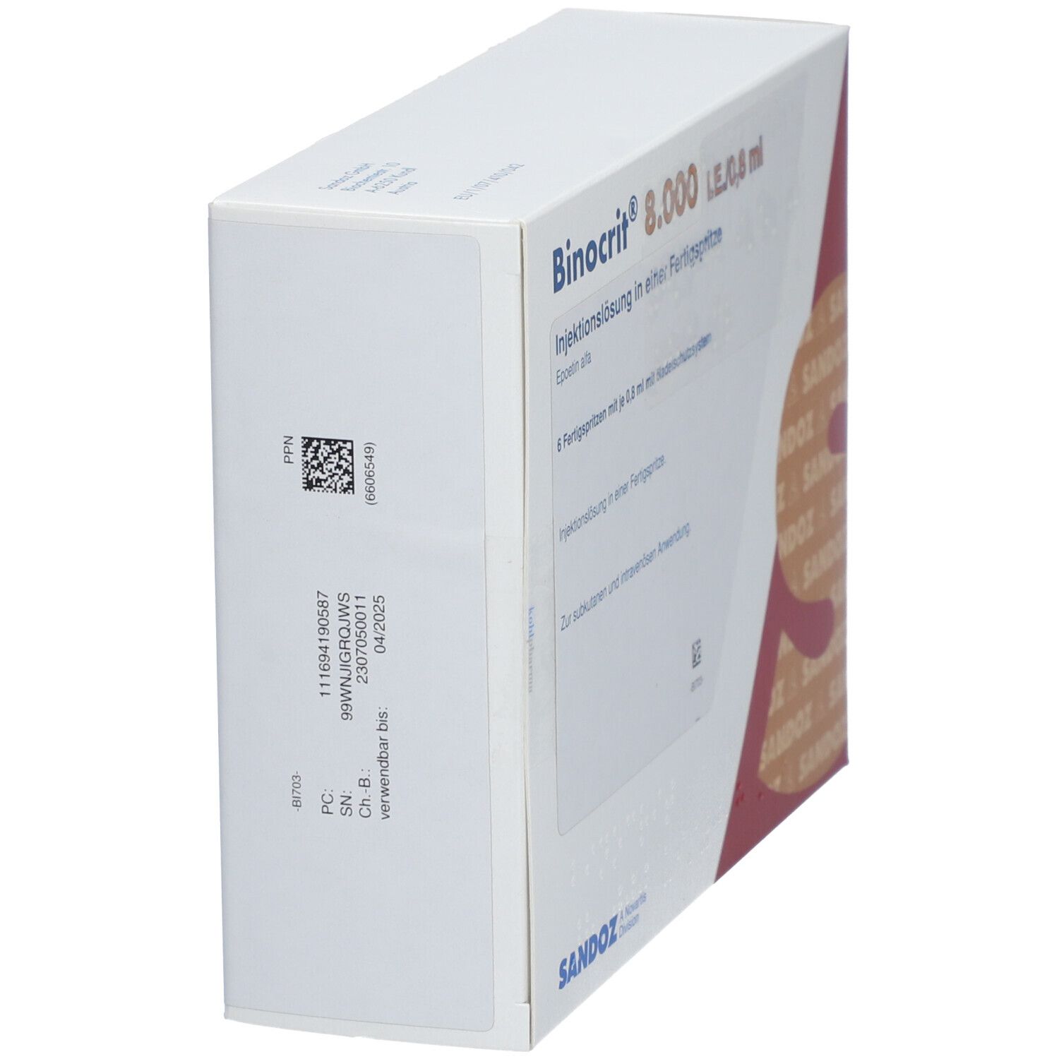 Binocrit 8.000 I.E./0,8 ml 6x0,8 ml mit dem E-Rezept kaufen - Shop Apotheke