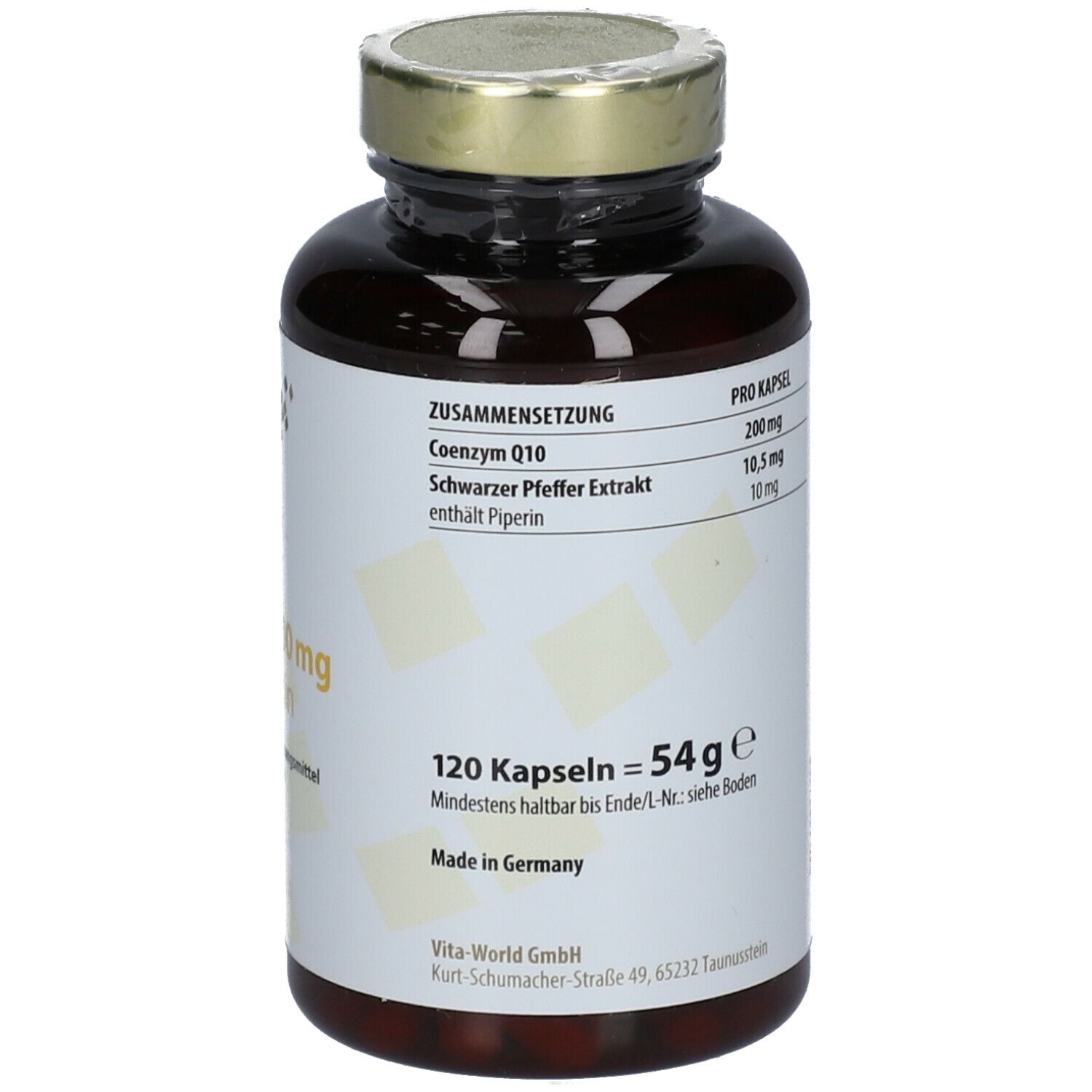 Q10 200 mg + Piperin 120 St - Shop Apotheke