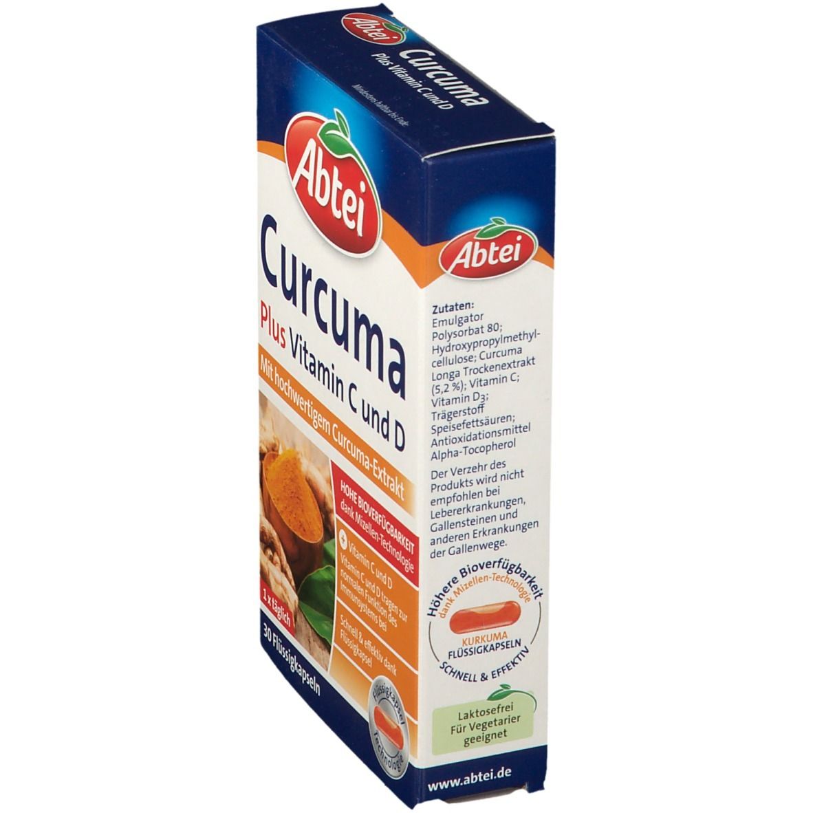 Abtei Curcuma Plus 30 St - Shop Apotheke