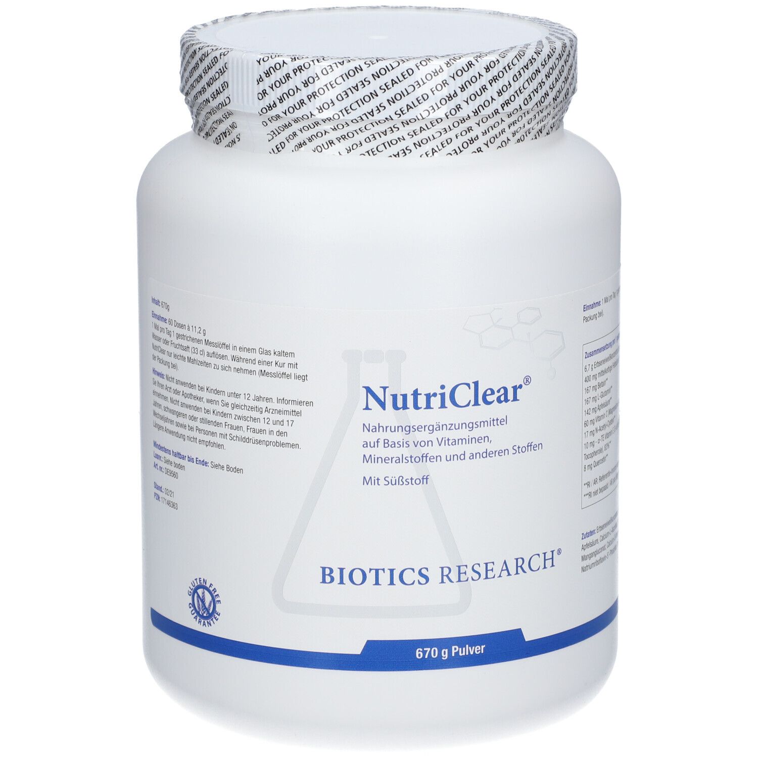 BIOTICS® RESEARCH NutriClear® 670 g - shop-apotheke.com