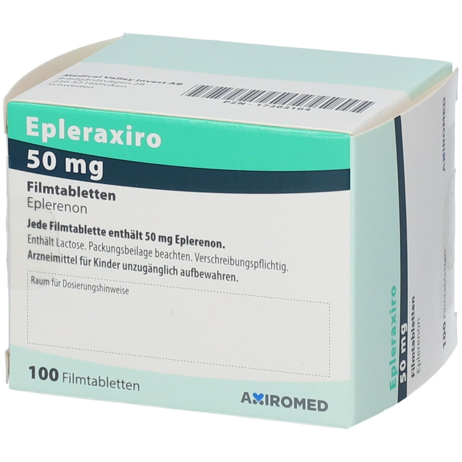 EPLERAXIRO 50 mg Filmtabletten 100 St mit dem E-Rezept kaufen - Shop ...