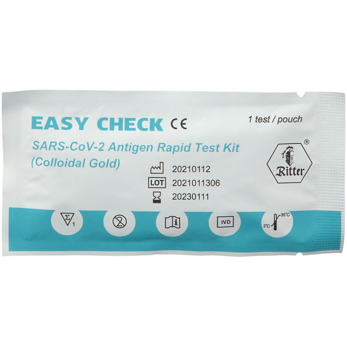 Ritter® EASY CHECK COVID-19 Antigen-Spucktest 1 St - shop-apotheke.at