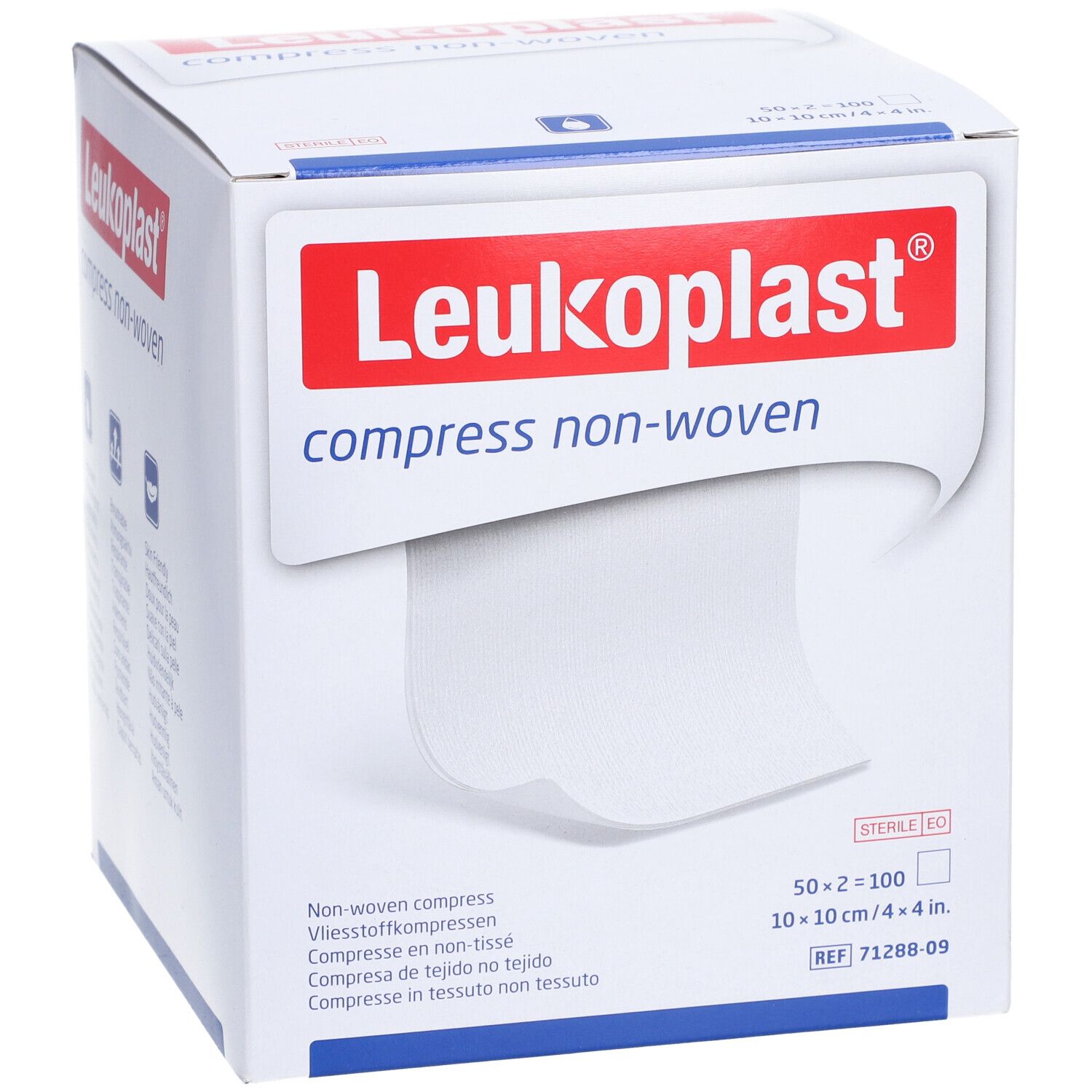 Leukoplast® compress non-woven 10 x 10 cm 100 St - Shop Apotheke