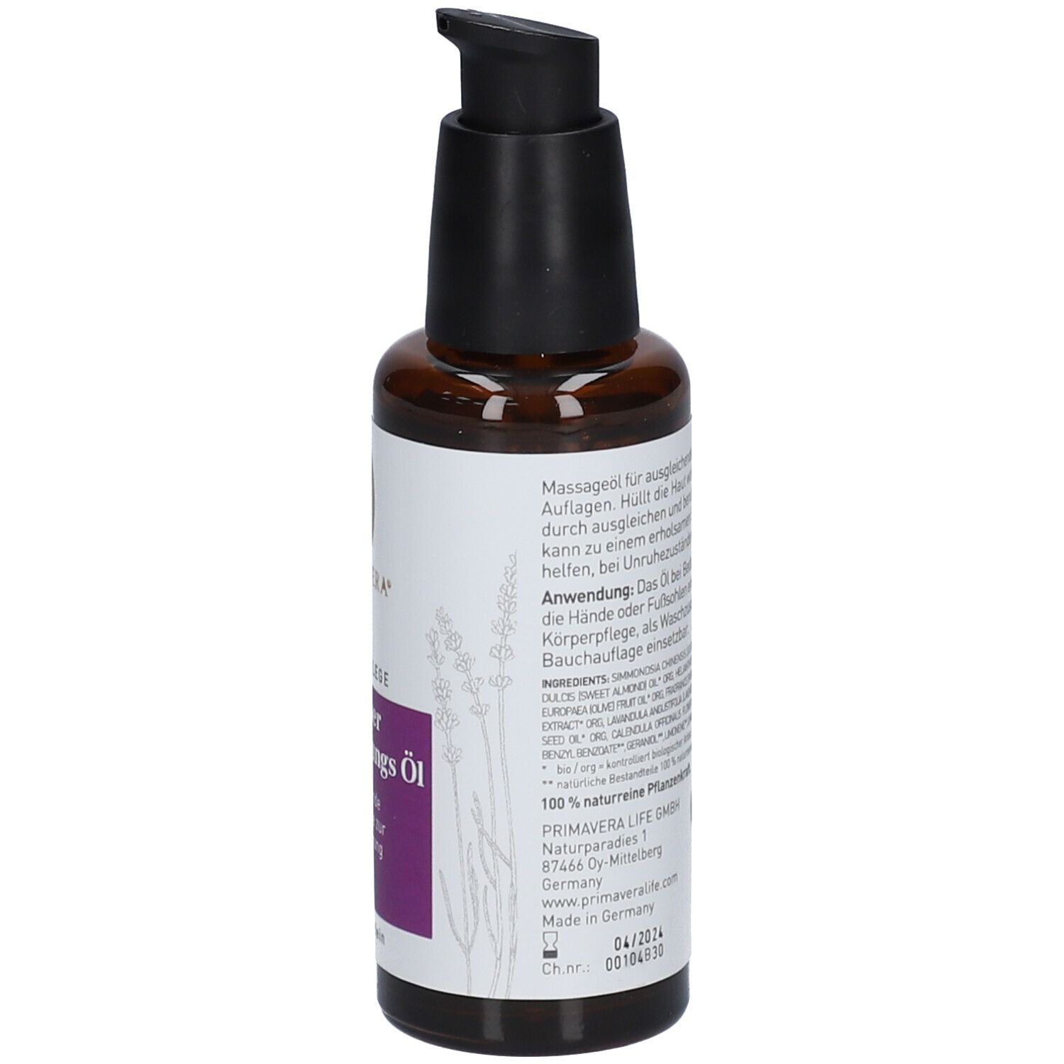 PRIMAVERA® Aromapflege Körper Entspannungs Öl BIO 50 ml - shop-apotheke.com