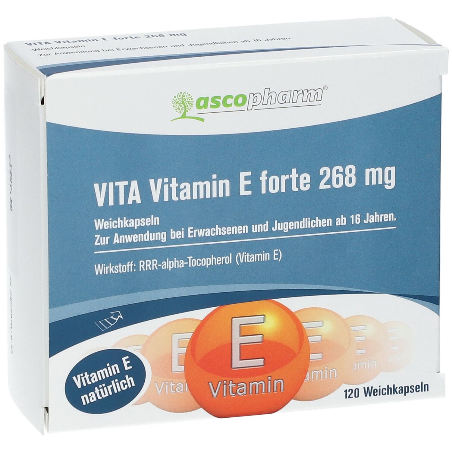 ascopharm® VITA Vitamin E forte 268 mg 120 St - Shop Apotheke