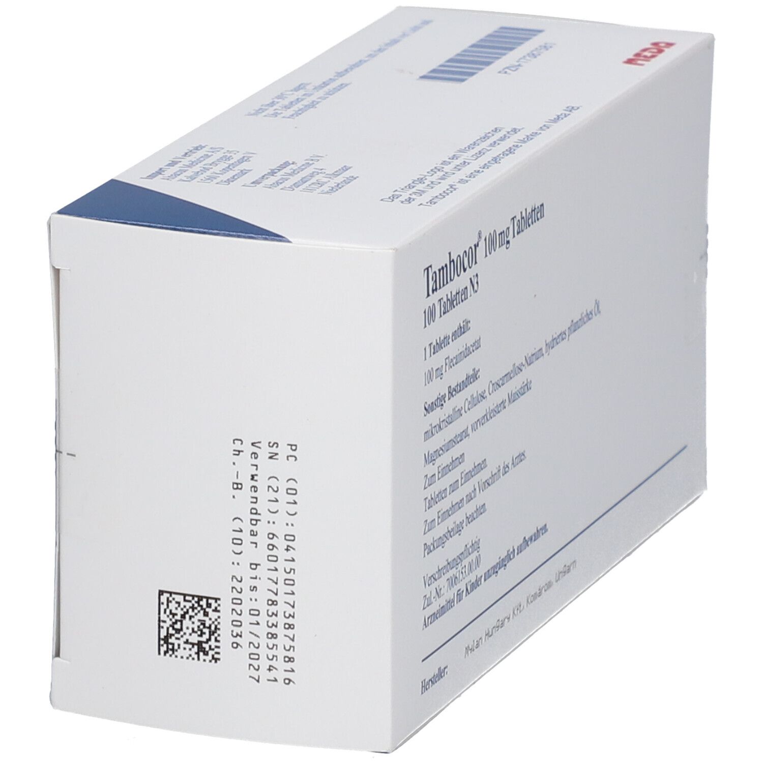 TAMBOCOR 100 mg Tabletten 100 St mit dem E-Rezept kaufen - Shop Apotheke