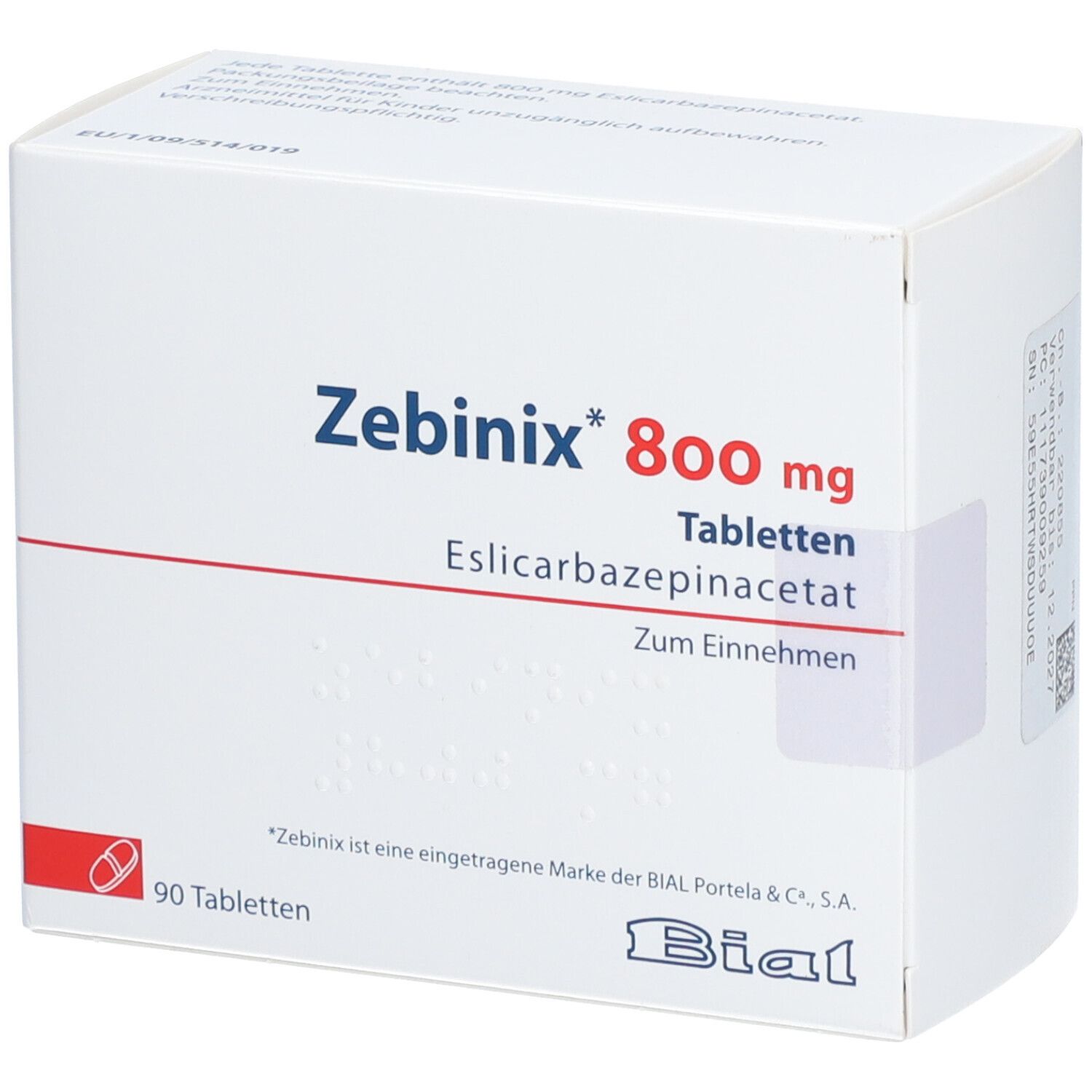 ZEBINIX 800 mg Tabletten 90 St mit dem E-Rezept kaufen - Shop Apotheke